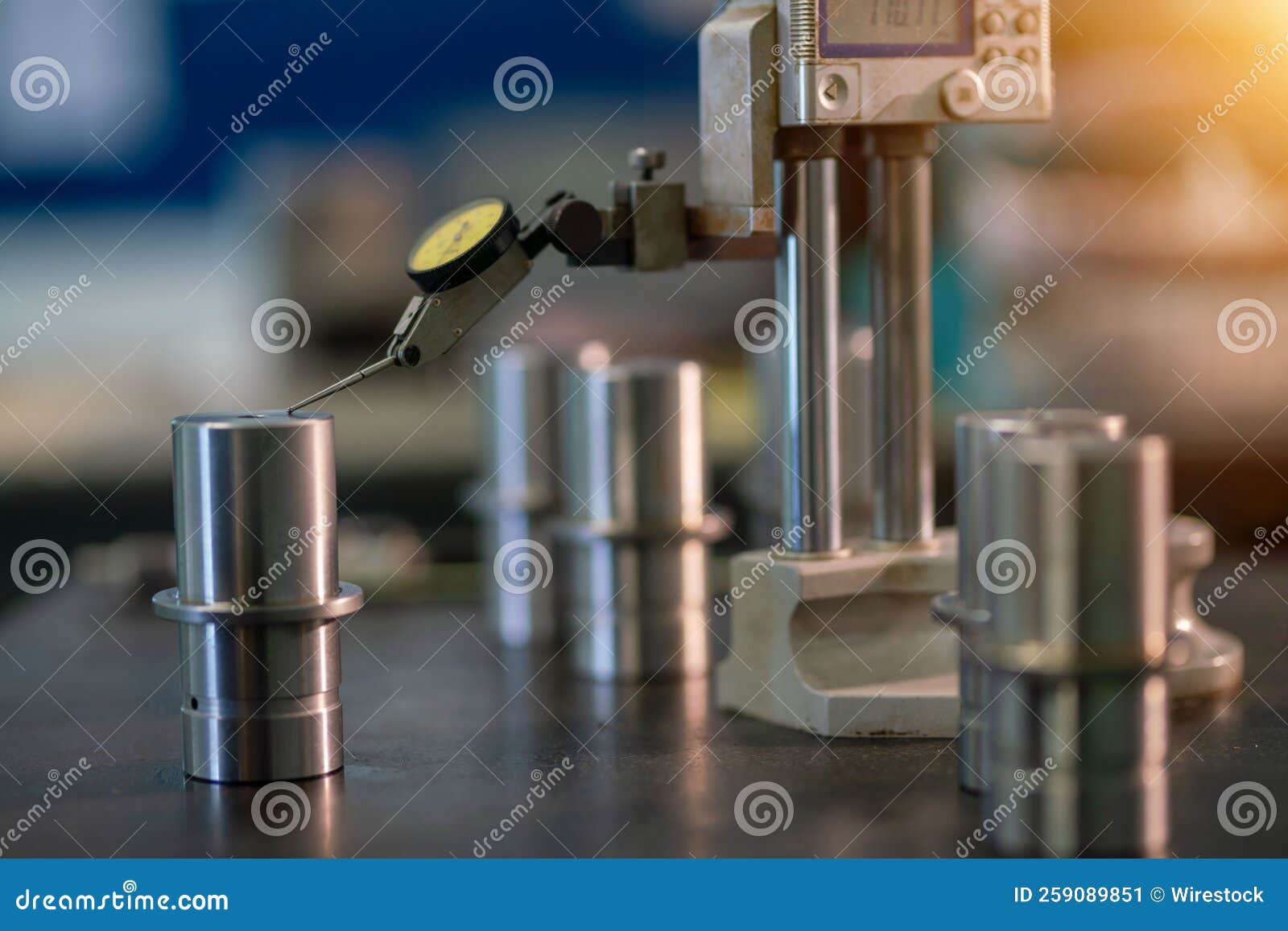 Dial Gauge Checking Depth Machine Stock Image - Image of precision ...