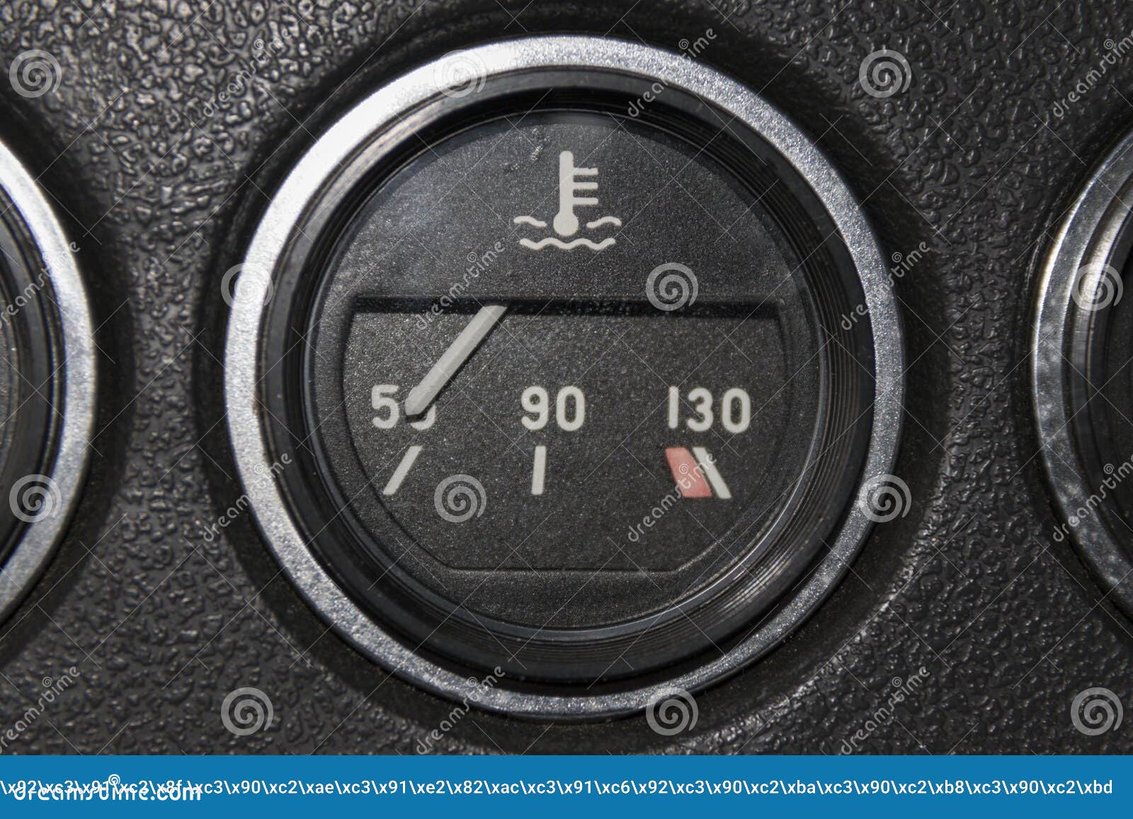 Dial Gauge for Engine Temperature Stock Photo - Image of check, heat ...