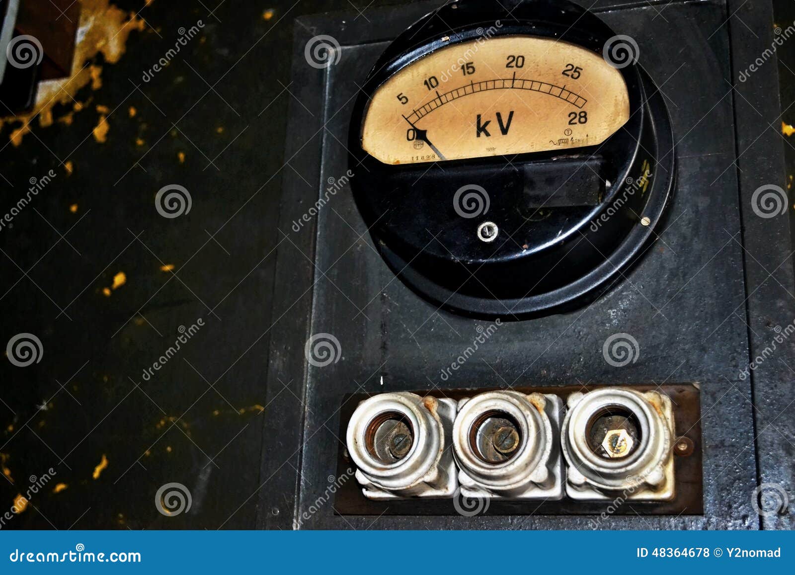 Dial gauge high voltage stock photo. Image of electrical - 48364678
