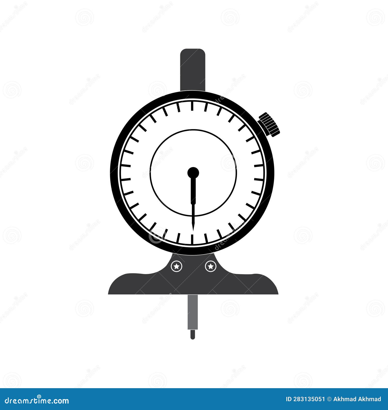Dial indicator icon stock vector. Illustration of depth - 283135051