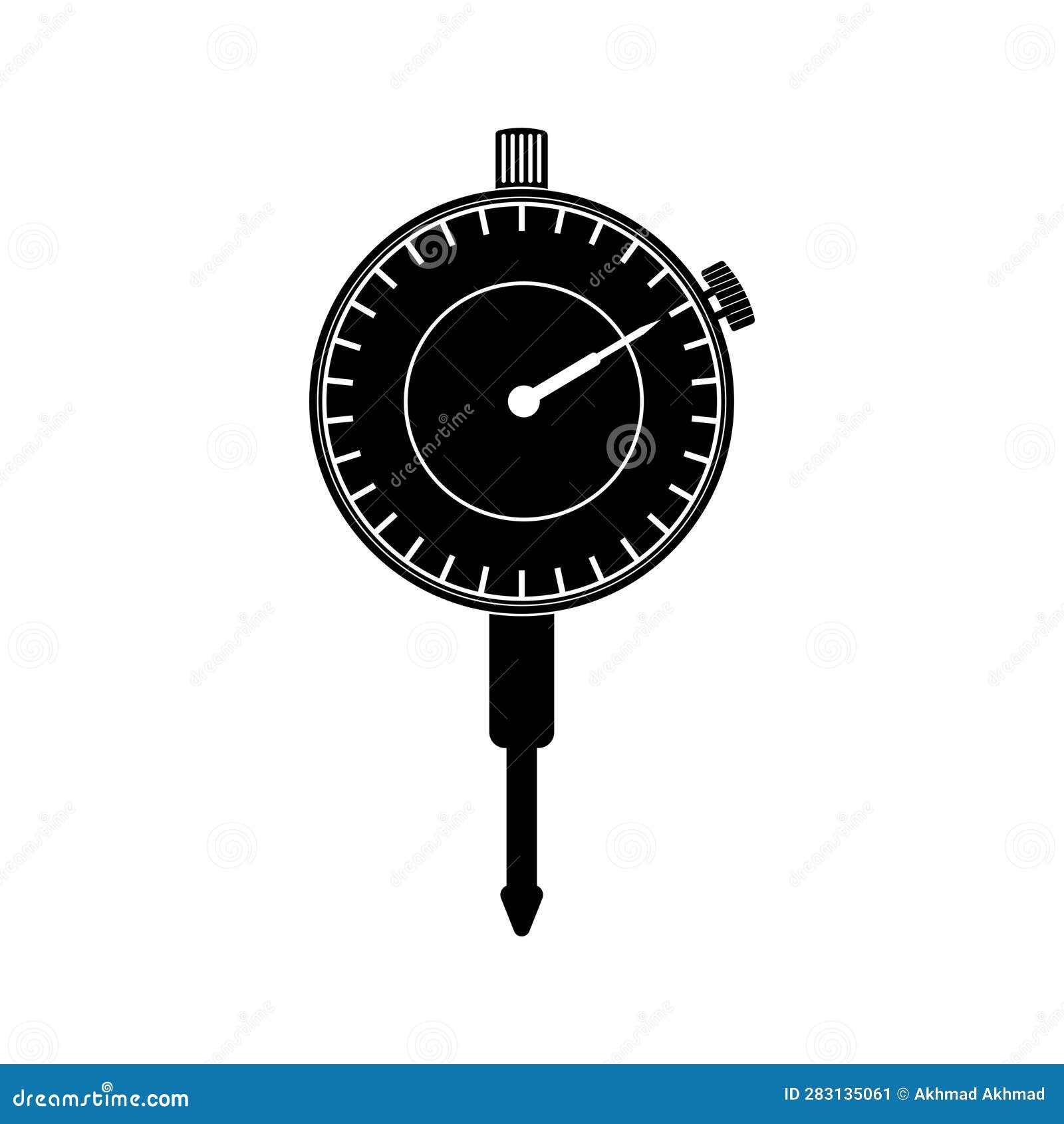 Dial indicator icon stock vector. Illustration of calibration - 283135061