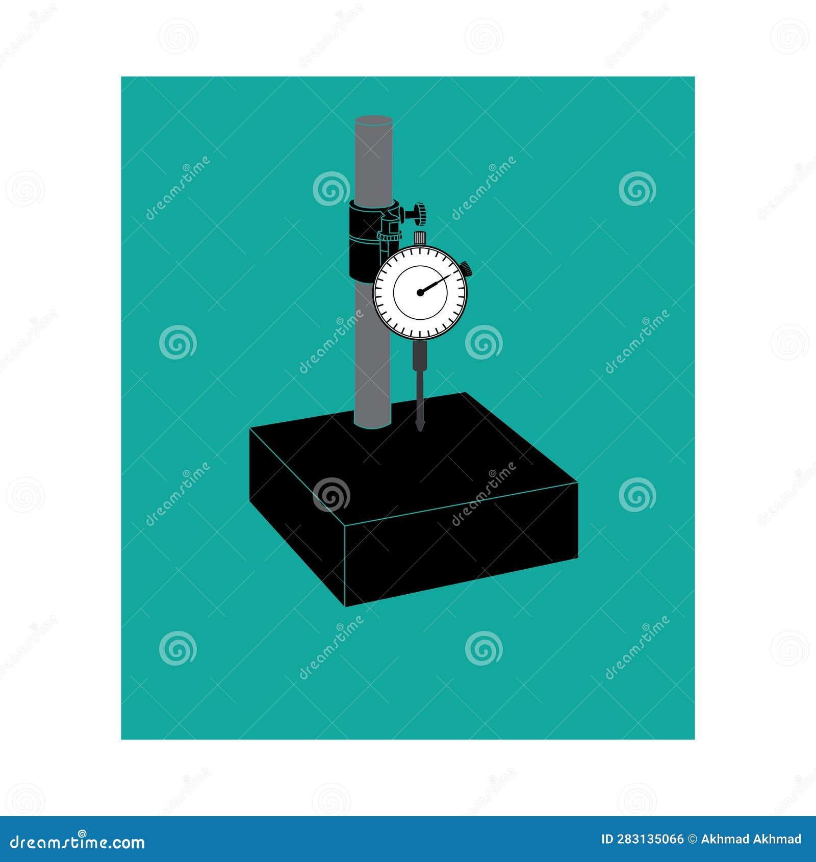 Dial indicator icon stock vector. Illustration of black - 283135066