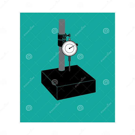 Dial indicator icon stock vector. Illustration of black - 283135066