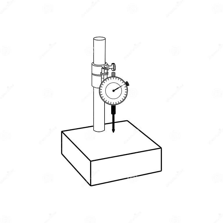 Dial indicator icon stock vector. Illustration of dimension - 283135067