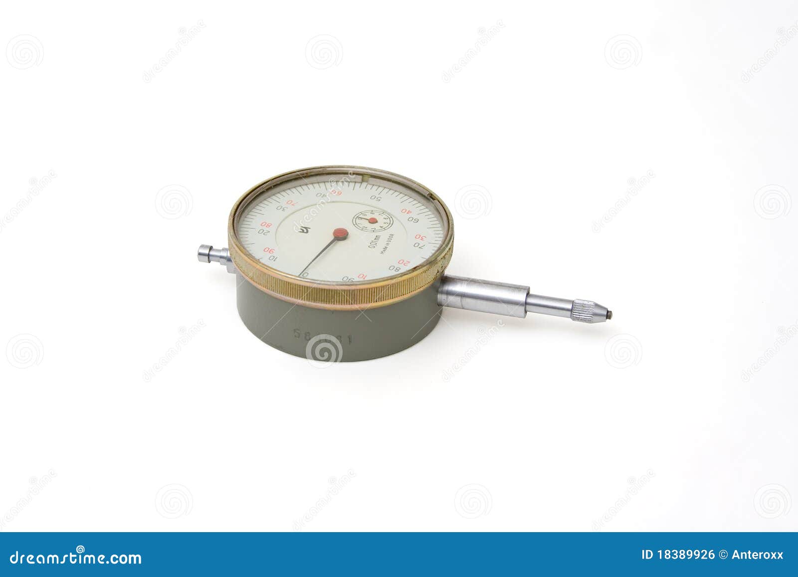 Dial indicator instrument stock photo. Image of micrometer - 18389926