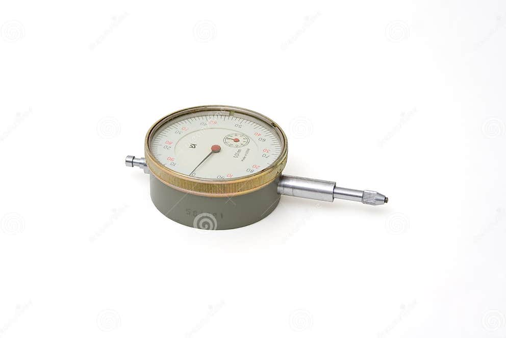 Dial indicator instrument stock photo. Image of micrometer - 18389926
