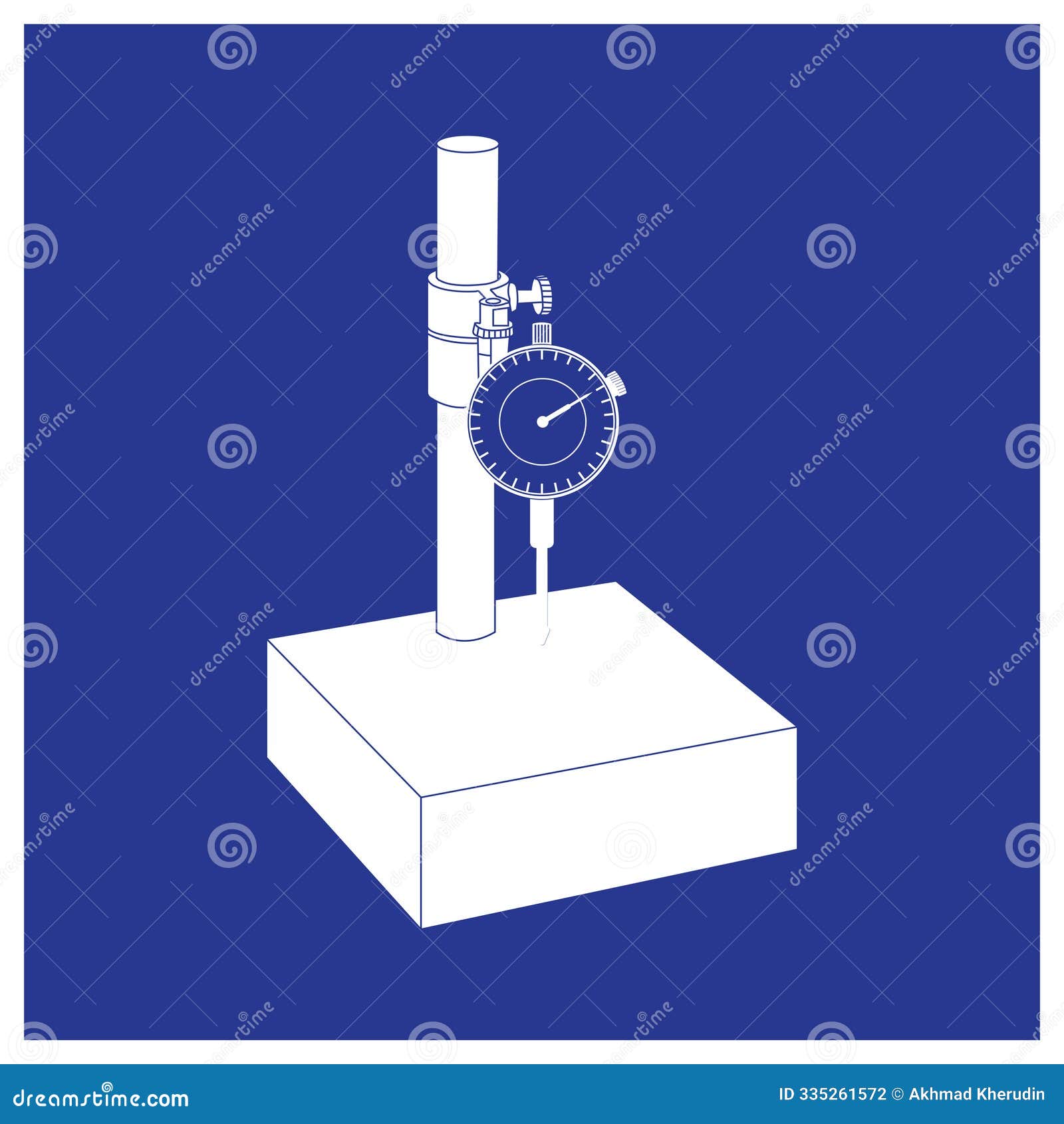 Dial Indicator Logo Simple Design Stock Illustration - Illustration of ...