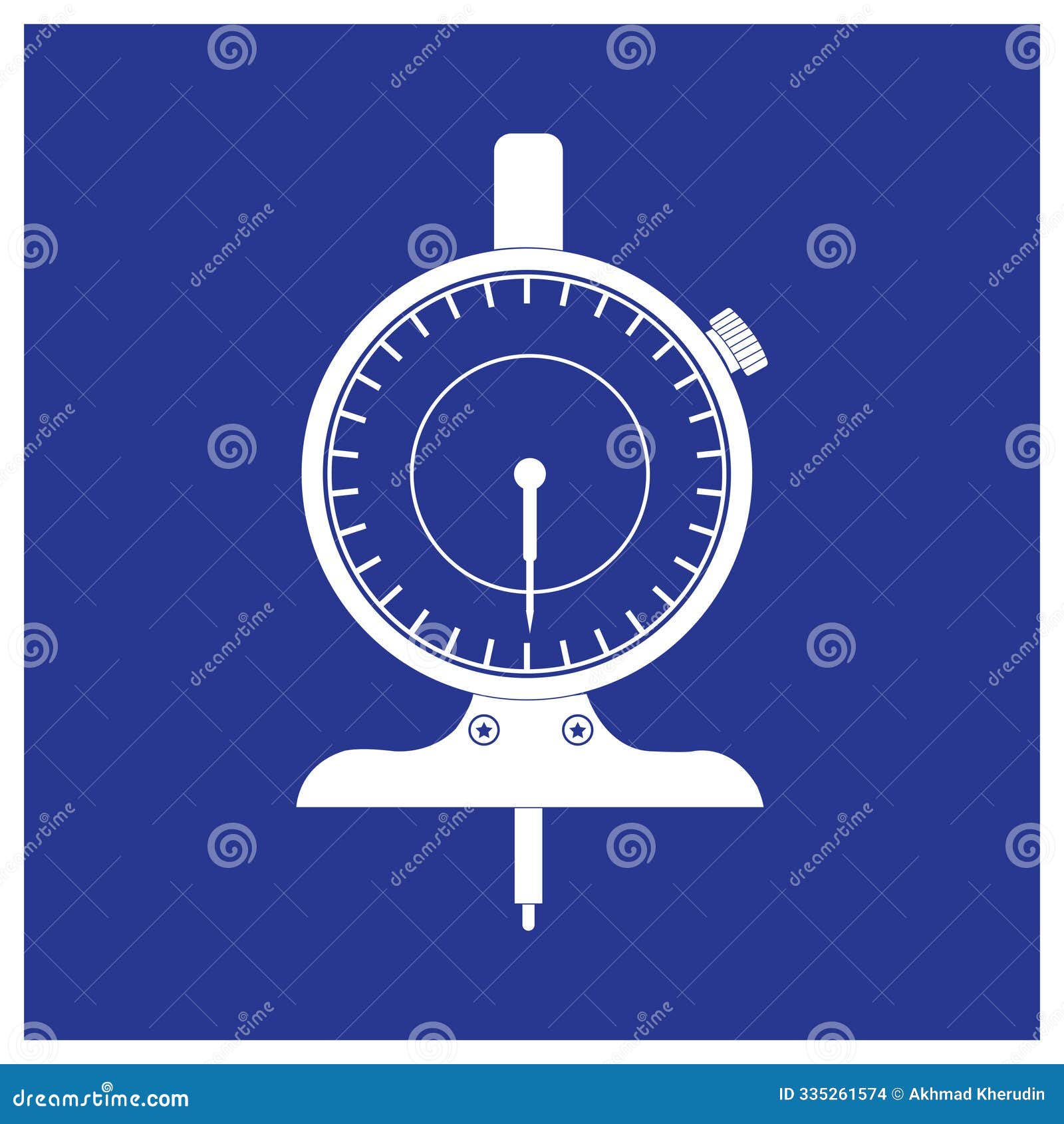 Dial Indicator Logo Simple Design Stock Illustration - Illustration of ...