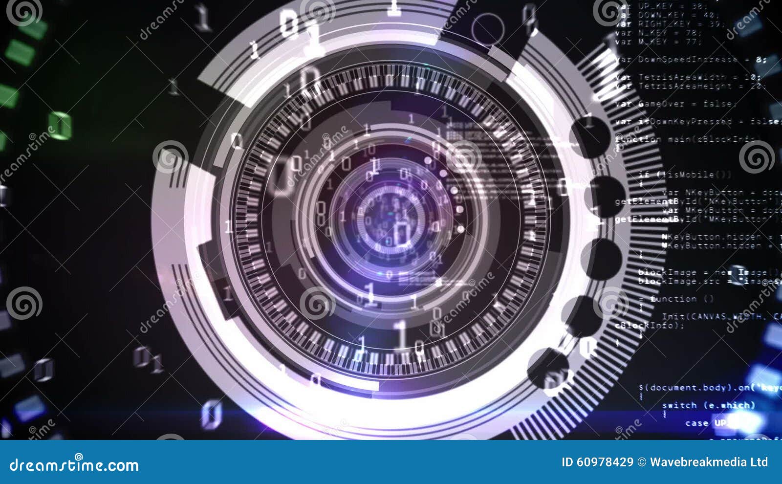 Dial Interface in Black and Purple Stock Video - Video of people ...