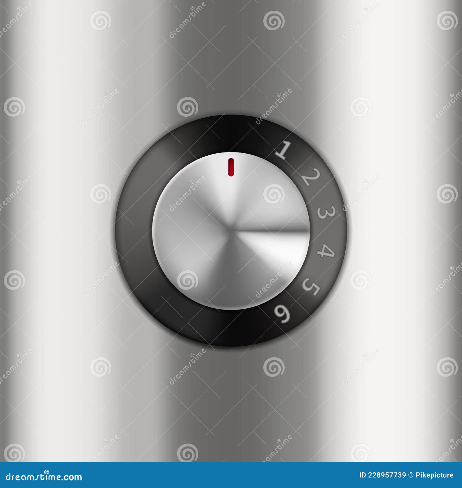 Dial Knob Electronic Device Speed Control Vector Stock Vector ...