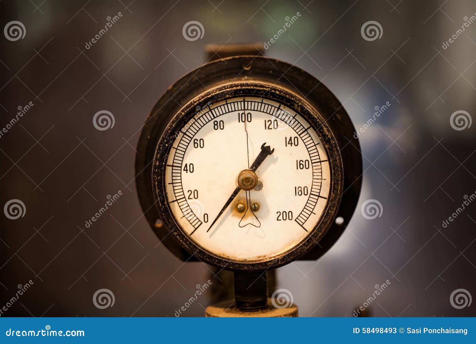 Dial of Manometer Mechanical Device in Laboratory Stock Image - Image ...