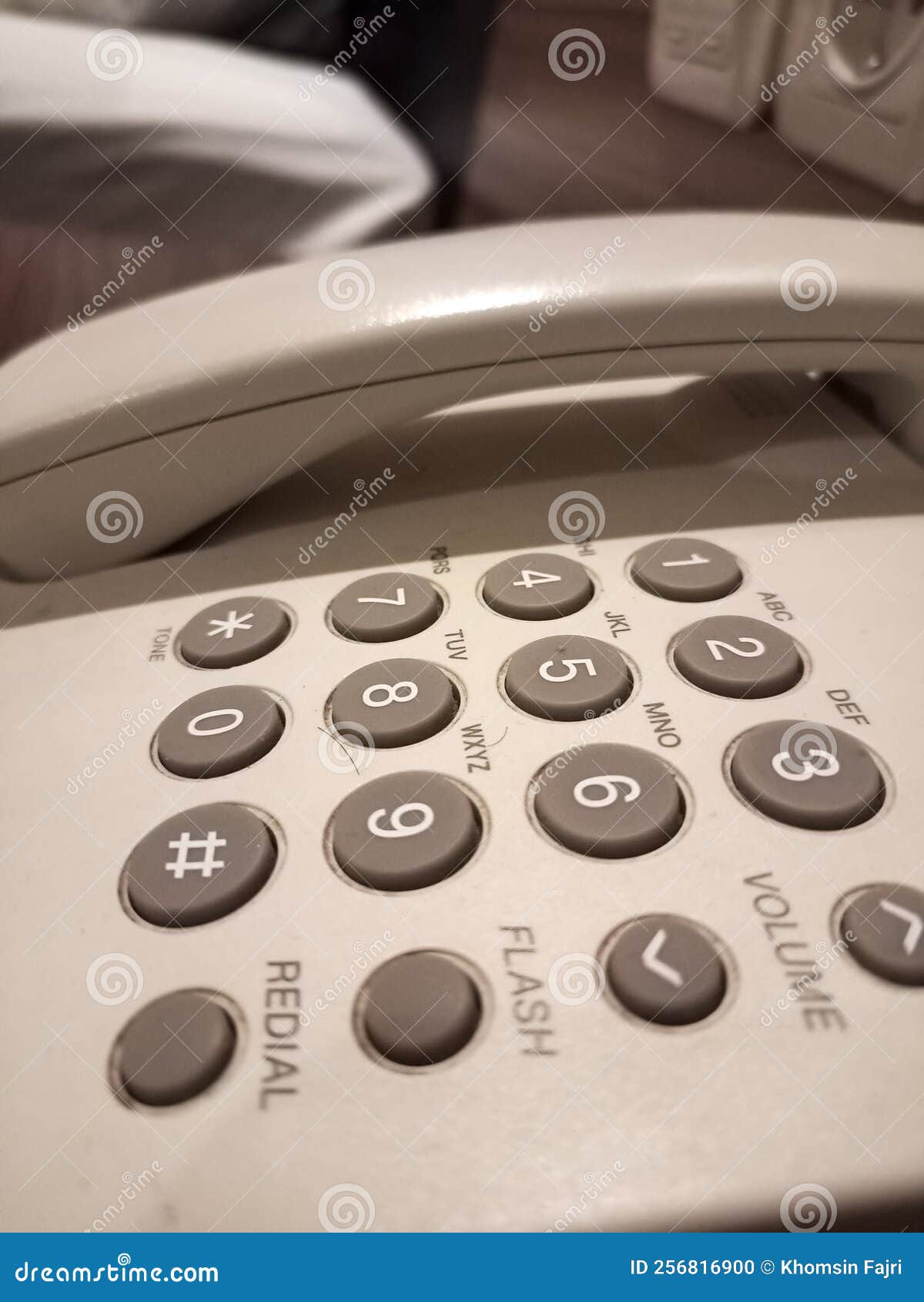 The Dial Number Button of an Old Phone Stock Photo - Image of button ...