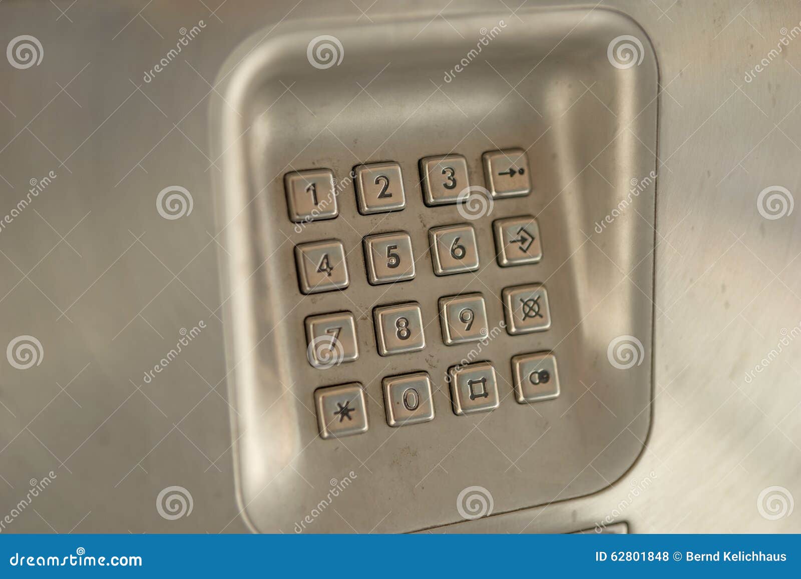 Dial Number Button on Used Public Telephone Stock Photo - Image of ...
