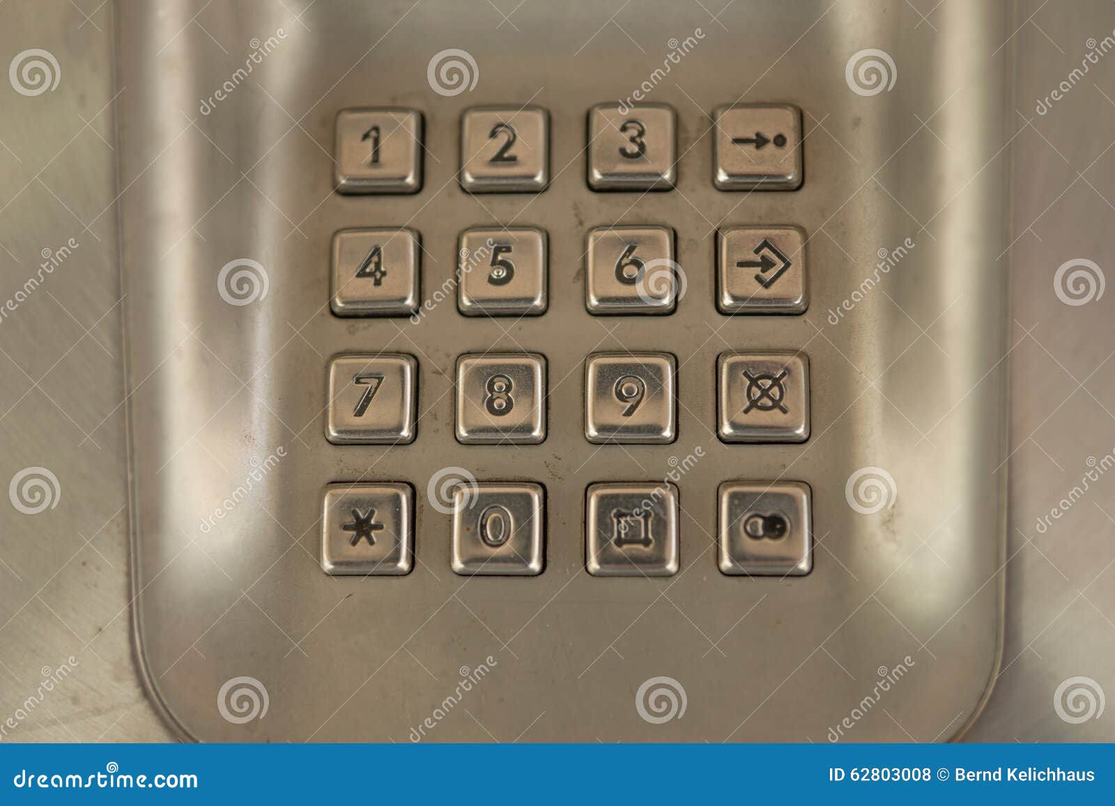 Dial Number Button on Used Public Telephone Stock Photo - Image of ...
