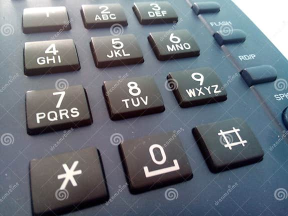 Dial pad of land phone stock image. Image of blue, phone - 53229987