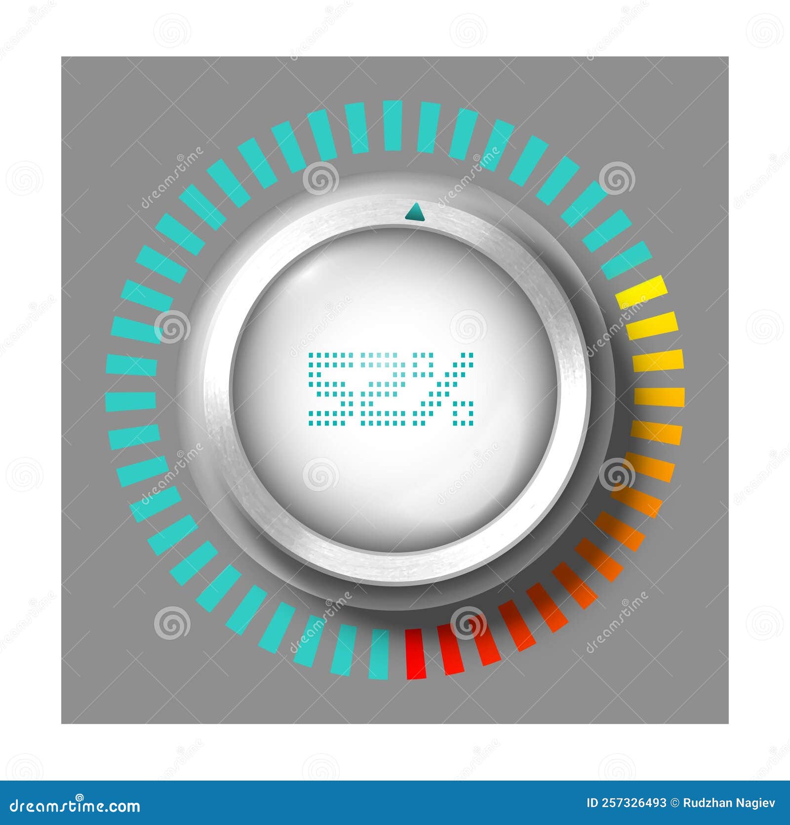 Dial redondo de ajuste ilustración del vector. Ilustración de marcar ...