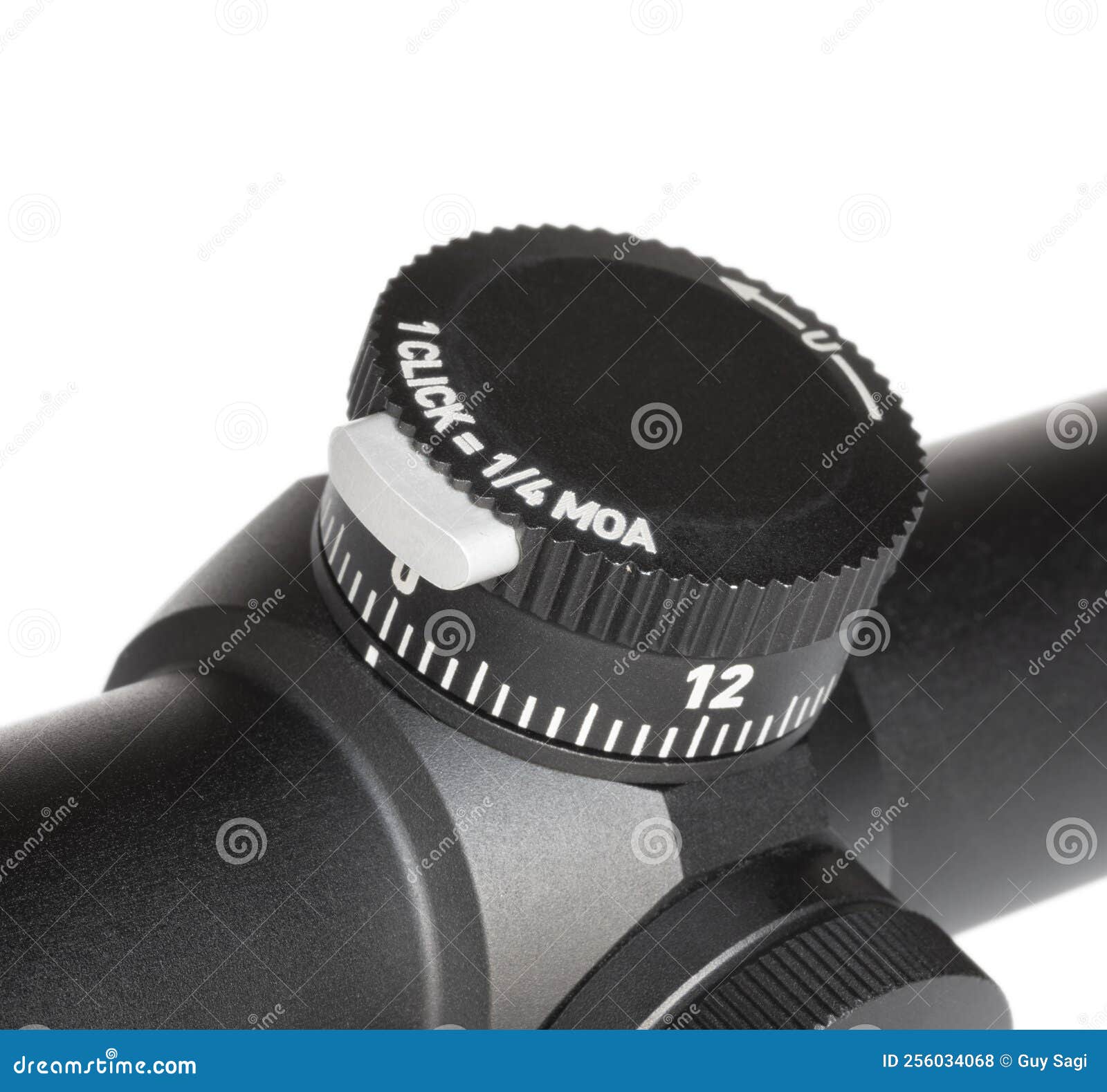 Dial To Adjust Elevation on a Rifle Sight Stock Photo - Image of round ...
