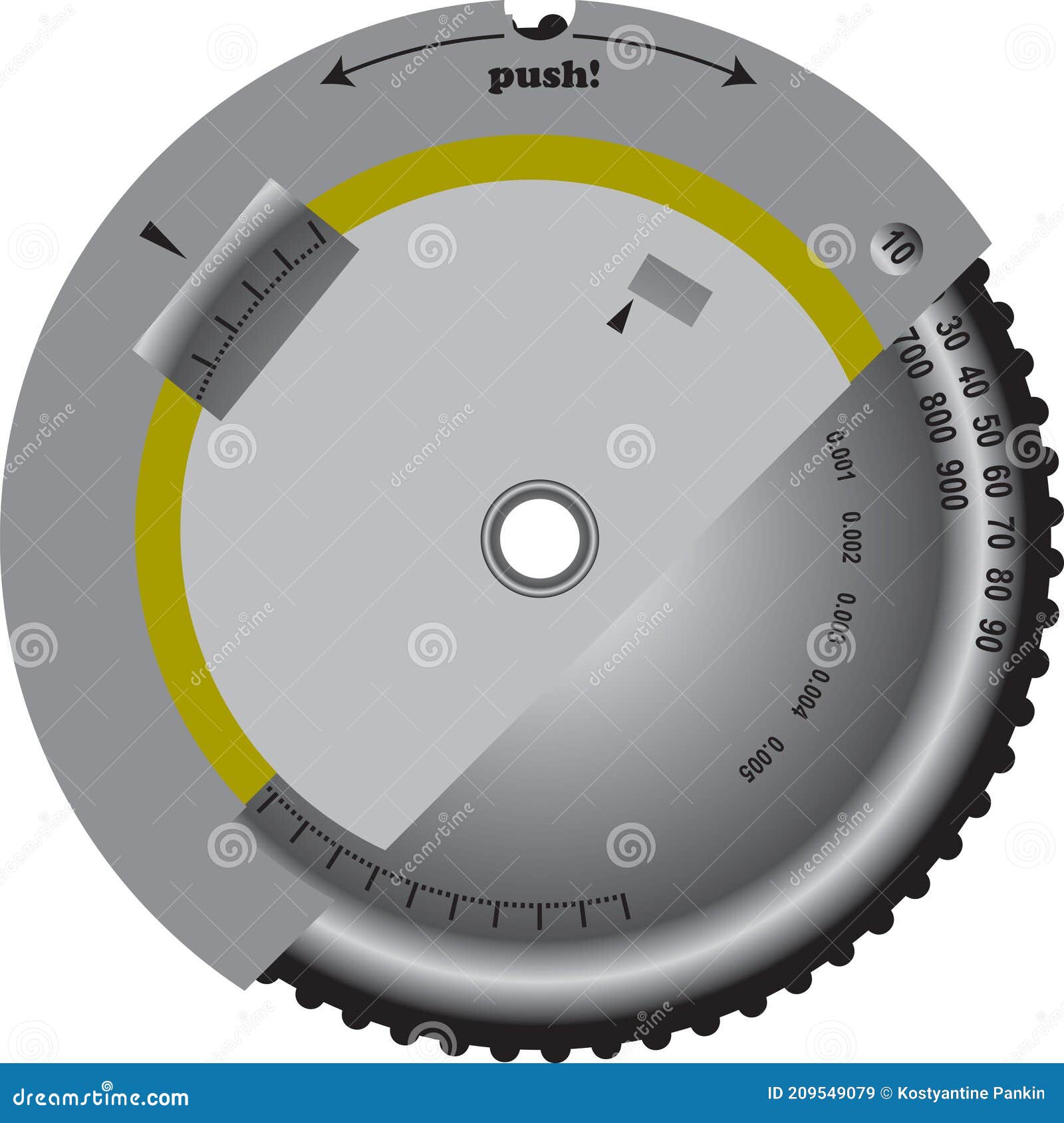 Dial tool stock vector. Illustration of service, industry - 209549079
