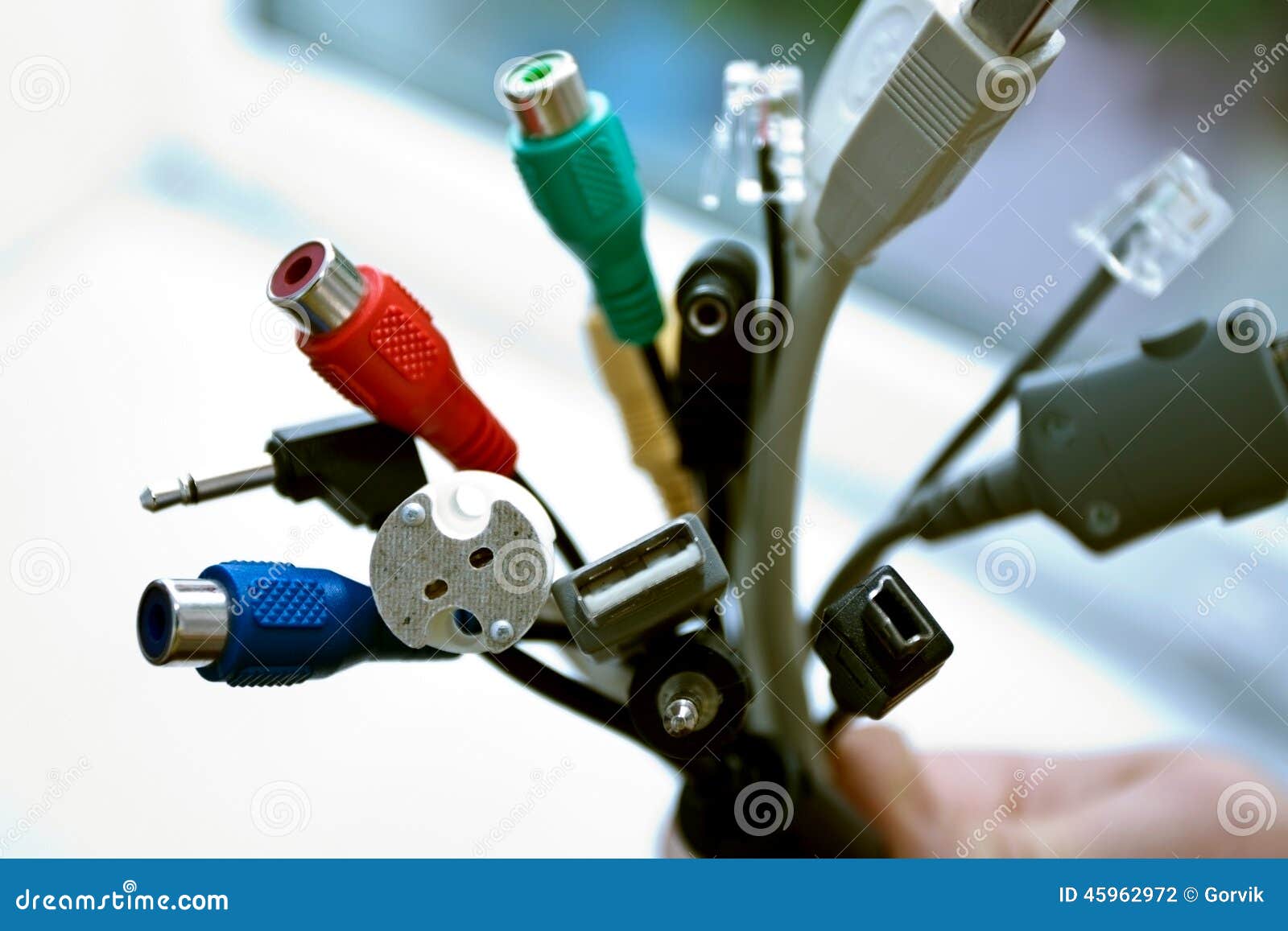 Dial-up of Adapters for the Computer Stock Photo - Image of ...