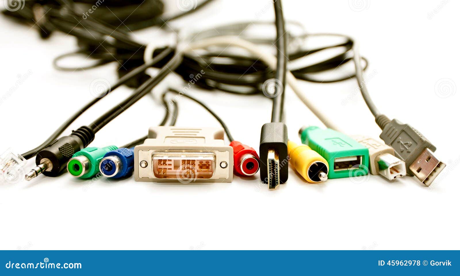 Dial-up of Adapters for the Computer Stock Photo - Image of digital ...