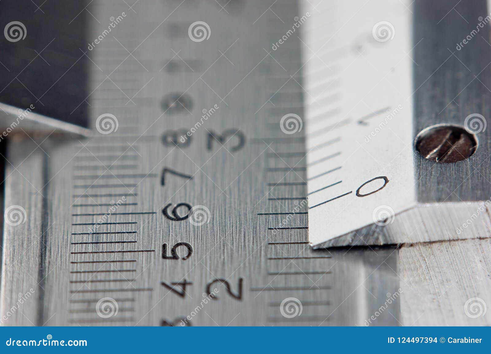 Calipers With Ink Close Up And Ruler Royalty-Free Stock Photography ...