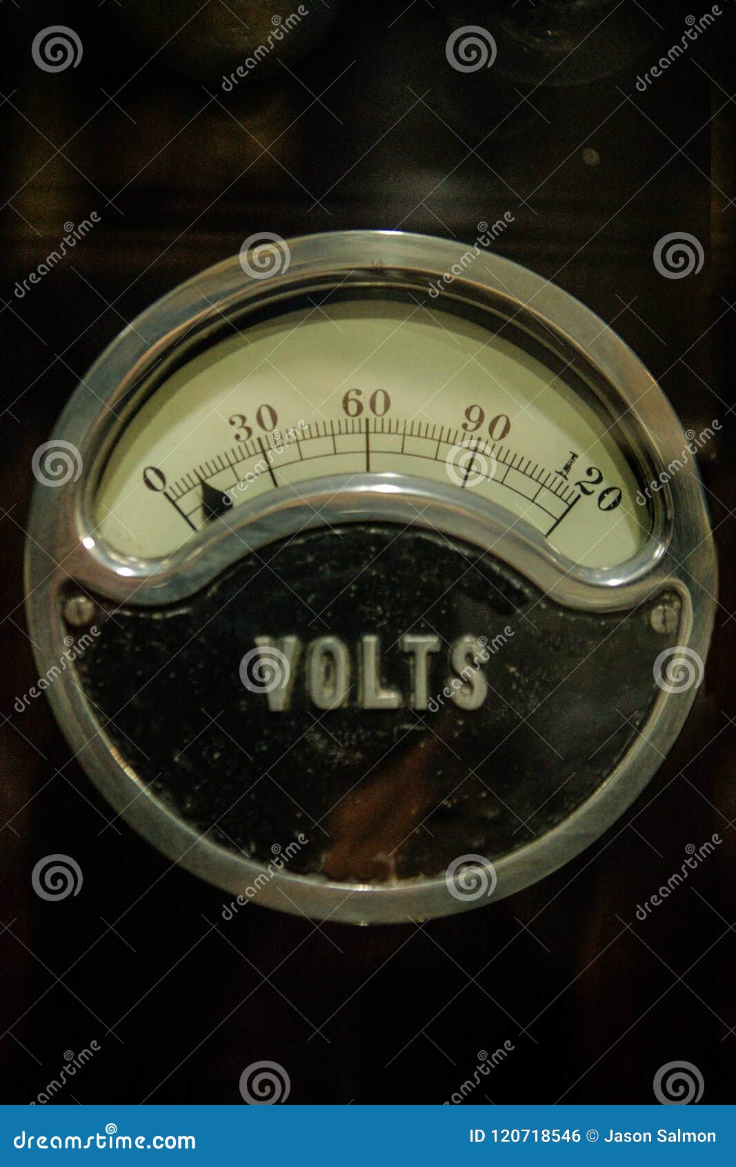 Dial on a voltmeter stock photo. Image of energy, electricity - 120718546