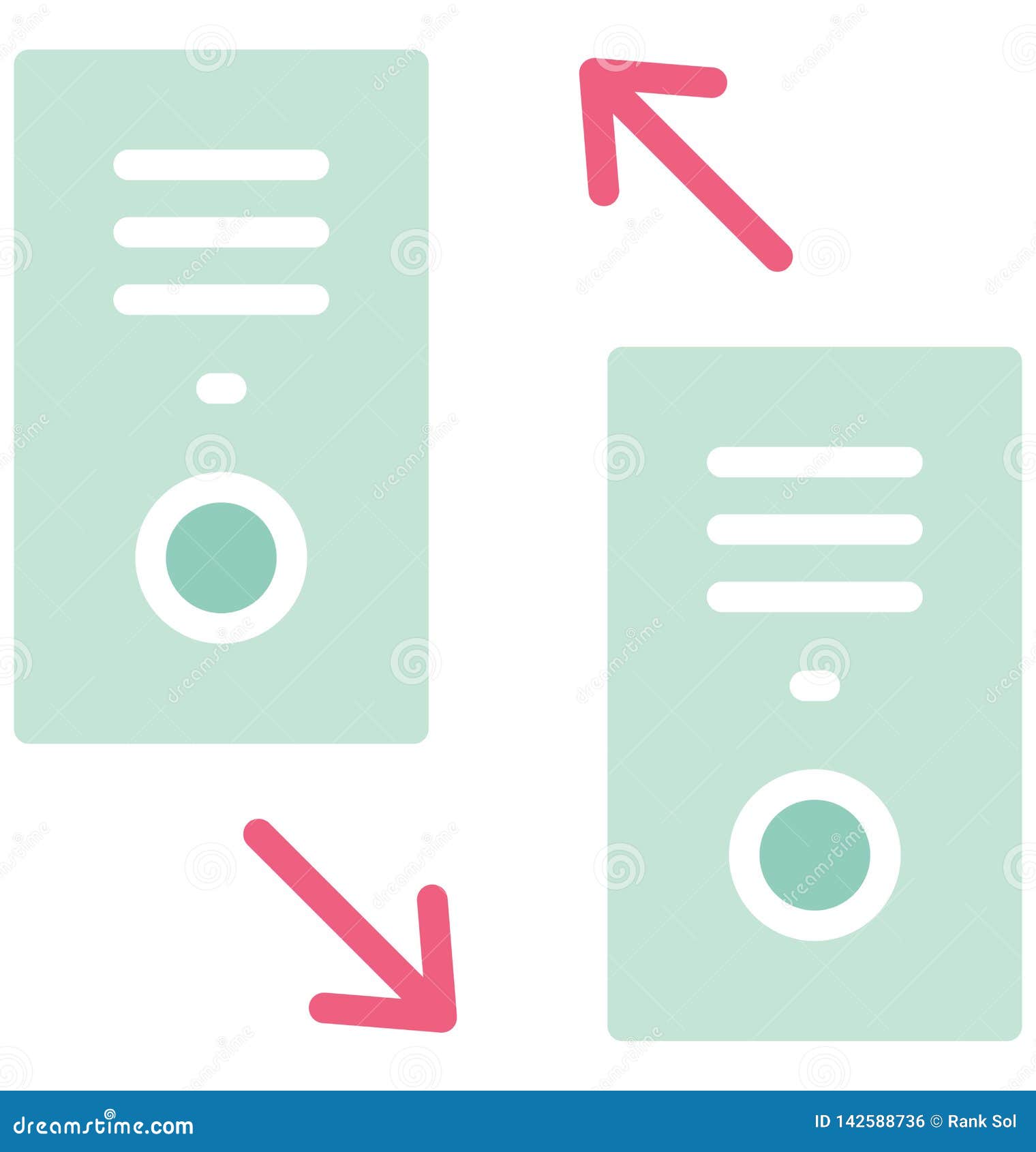 Dialed and Received Calls Isolated Vector Icon Which Can Easily Modify ...