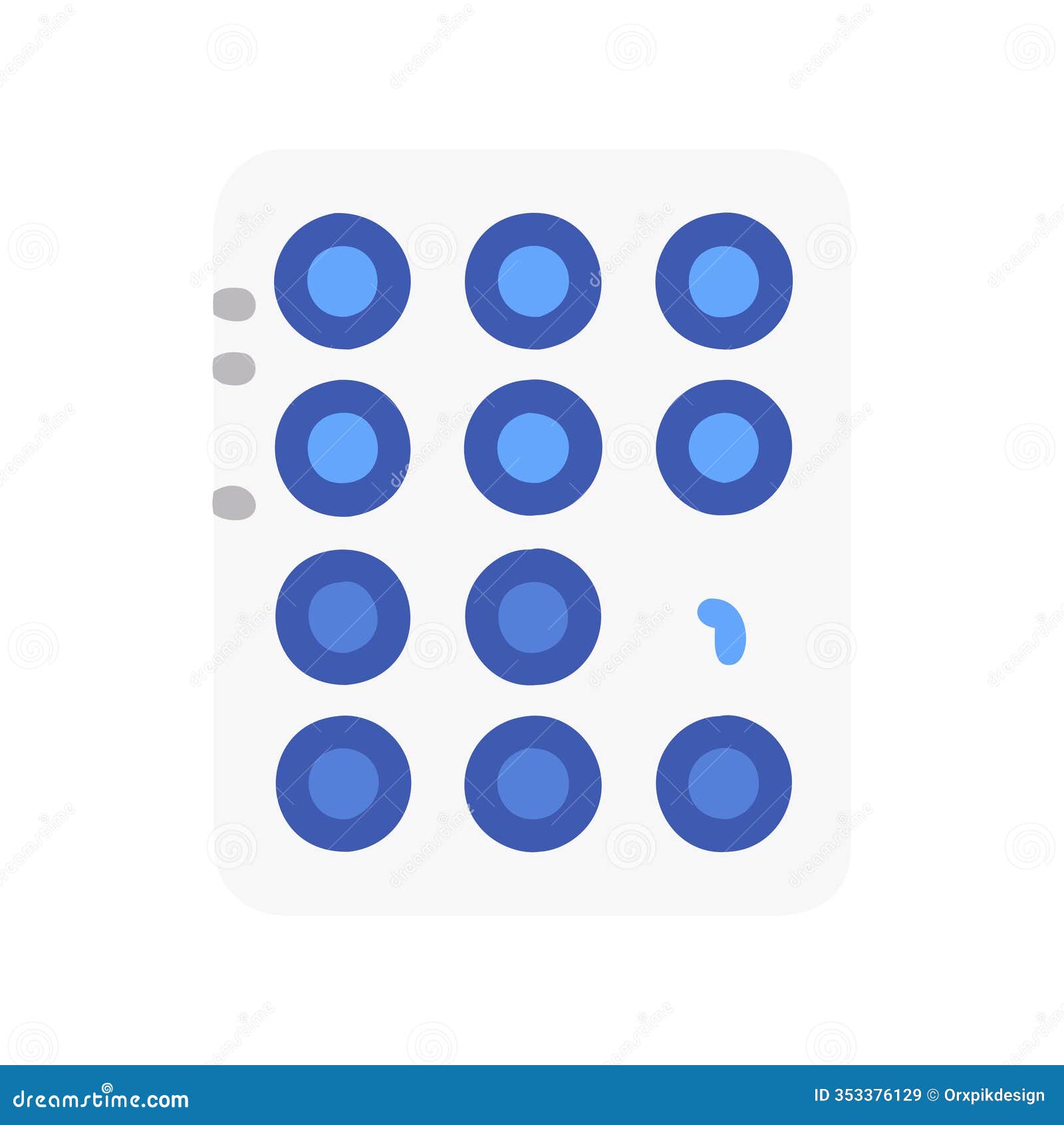 Dialer Icon for Telephone Services Stock Vector - Illustration of ...