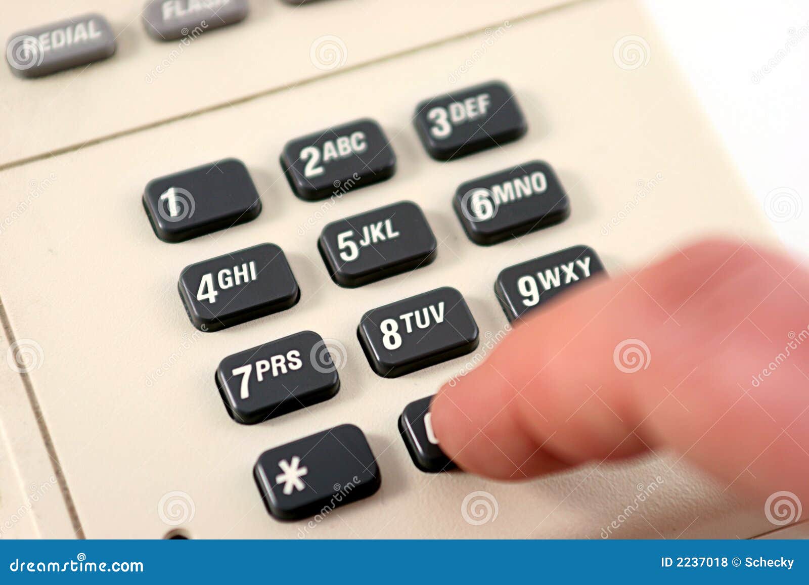 Dialing 0 On A Touch Tone Phon Stock Photography | CartoonDealer.com ...