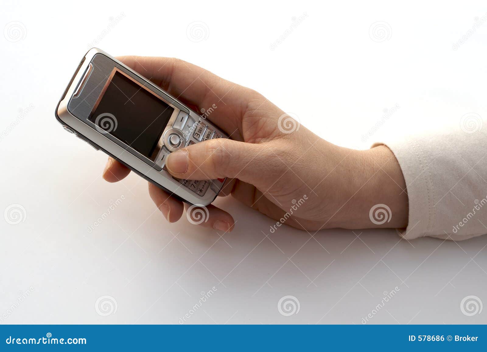 Dialing a cell phone stock photo. Image of chat, electronic - 578686