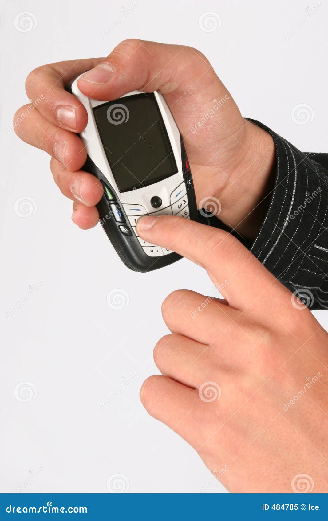 Dialing on a Cellular Phone Stock Image - Image of communication ...