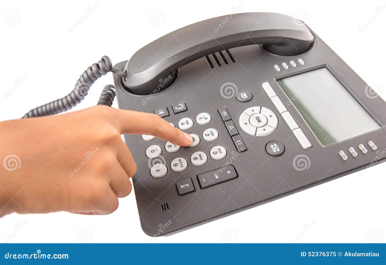 Dialing Desktop Telephone VIII Stock Image - Image of grip, hold: 52376375