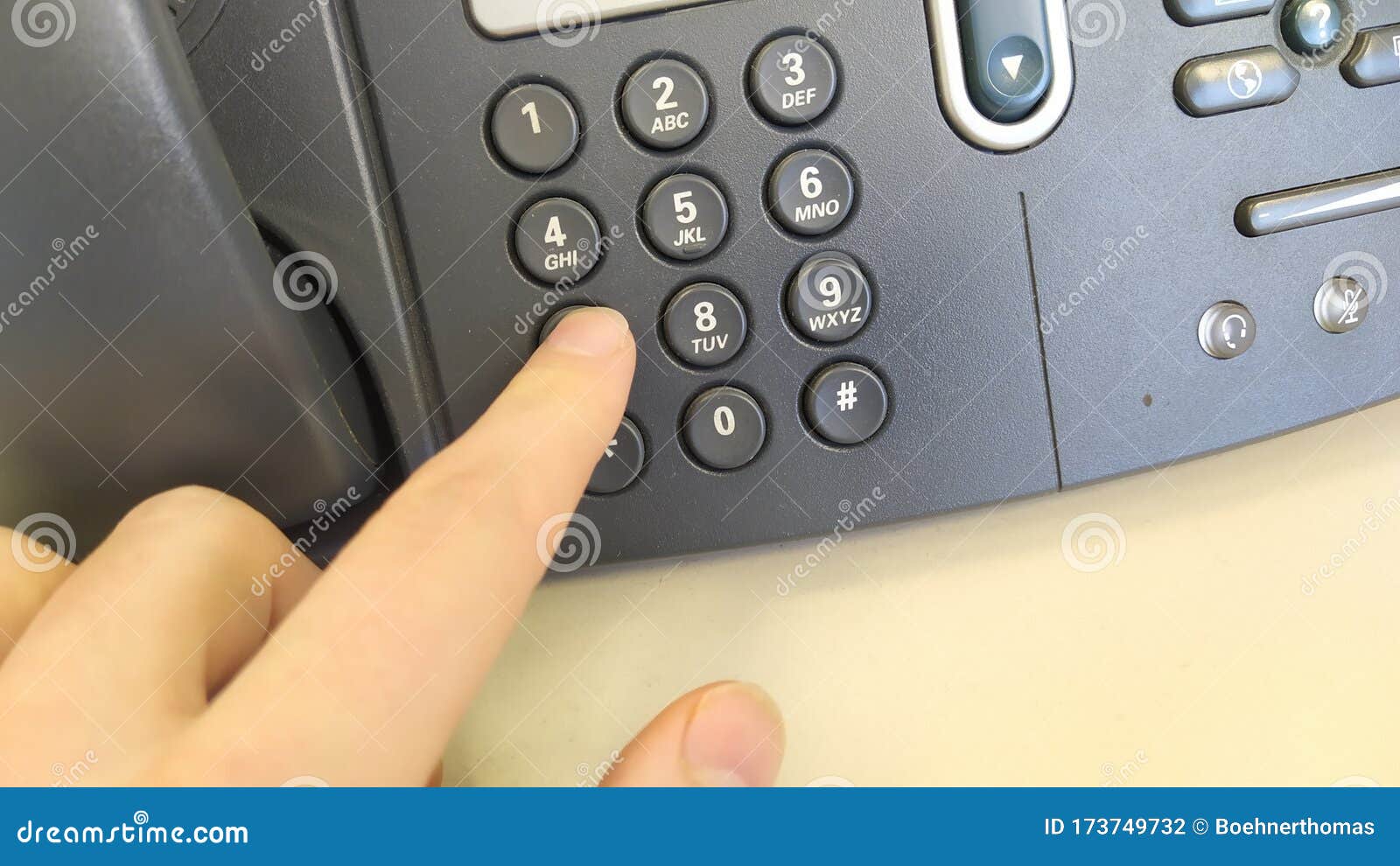 Dialing a Number in the Phone Stock Photo - Image of connect, phone ...