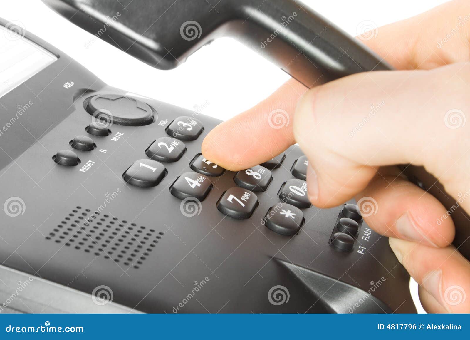 Dialing on phone stock photo. Image of people, office - 4817796