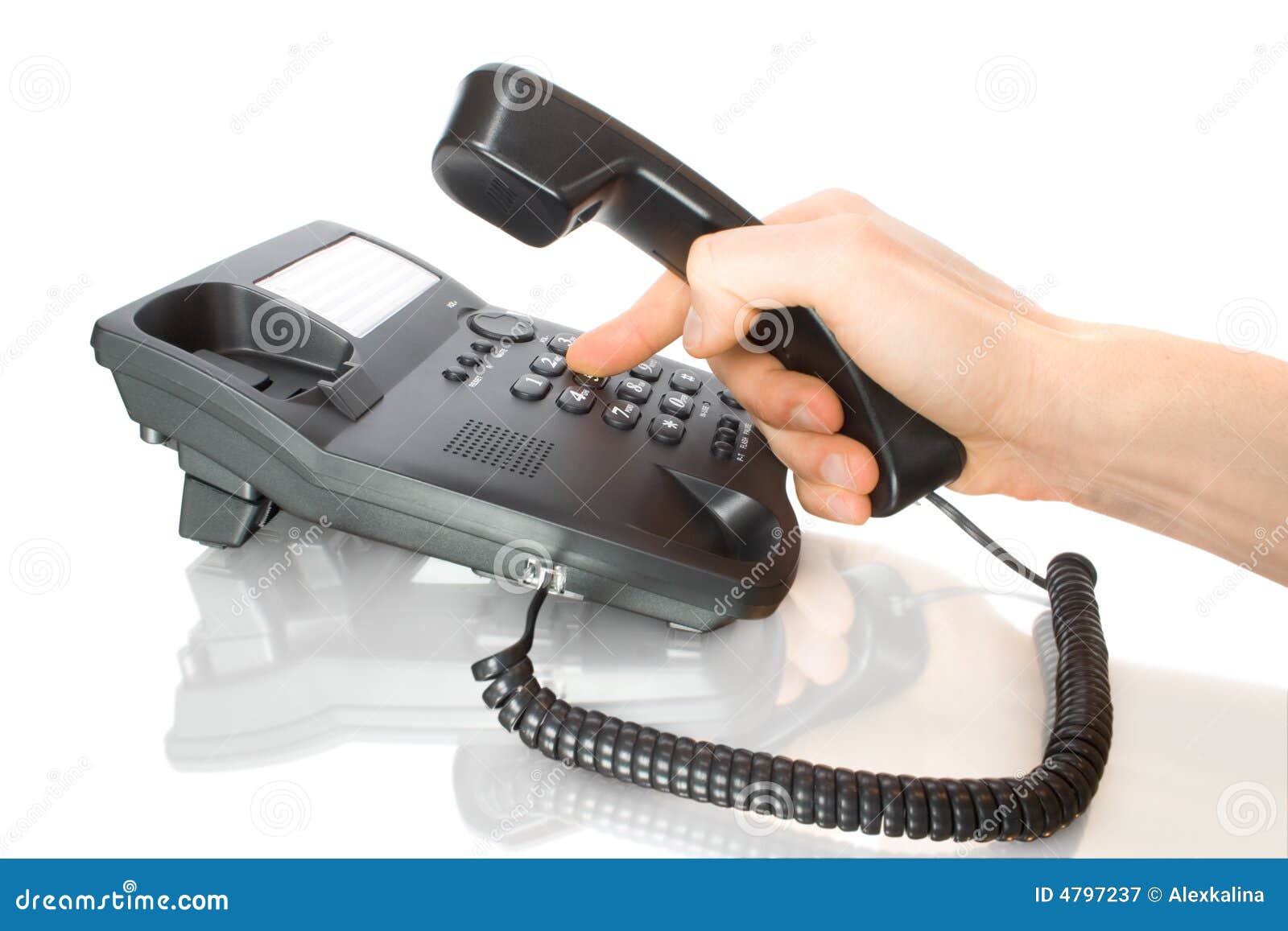 Dialing on telephone stock image. Image of electronic - 4797237