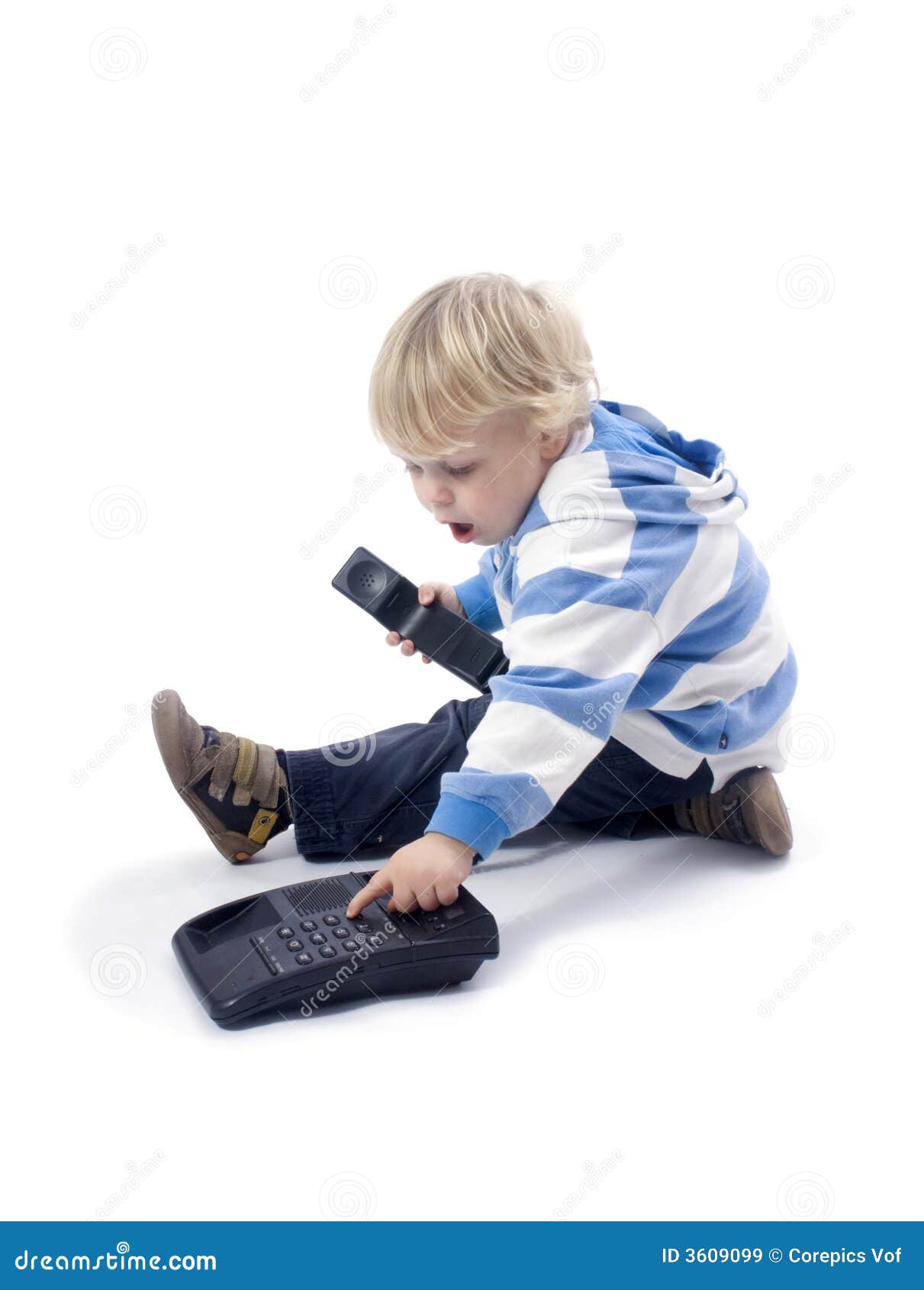 Dialling boy stock image. Image of isolated, chord, shoes - 3609099