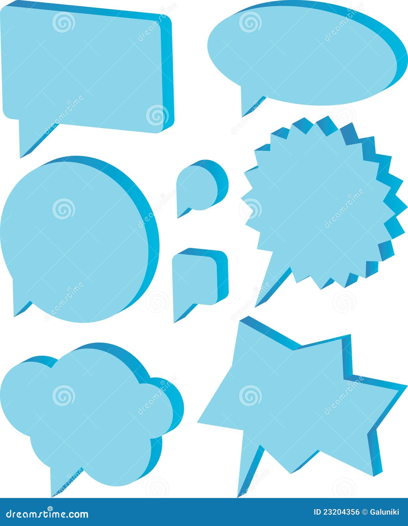 Dialog balloons stock vector. Illustration of talk, conversation - 23204356