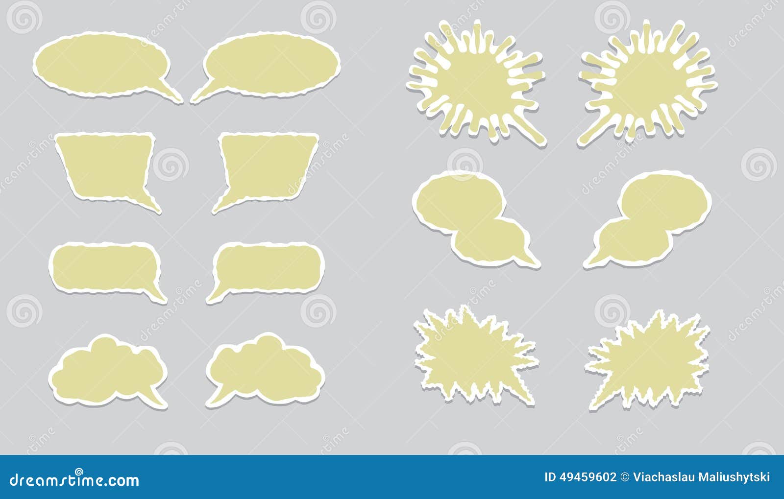 Dialog balloons stock vector. Illustration of element - 49459602