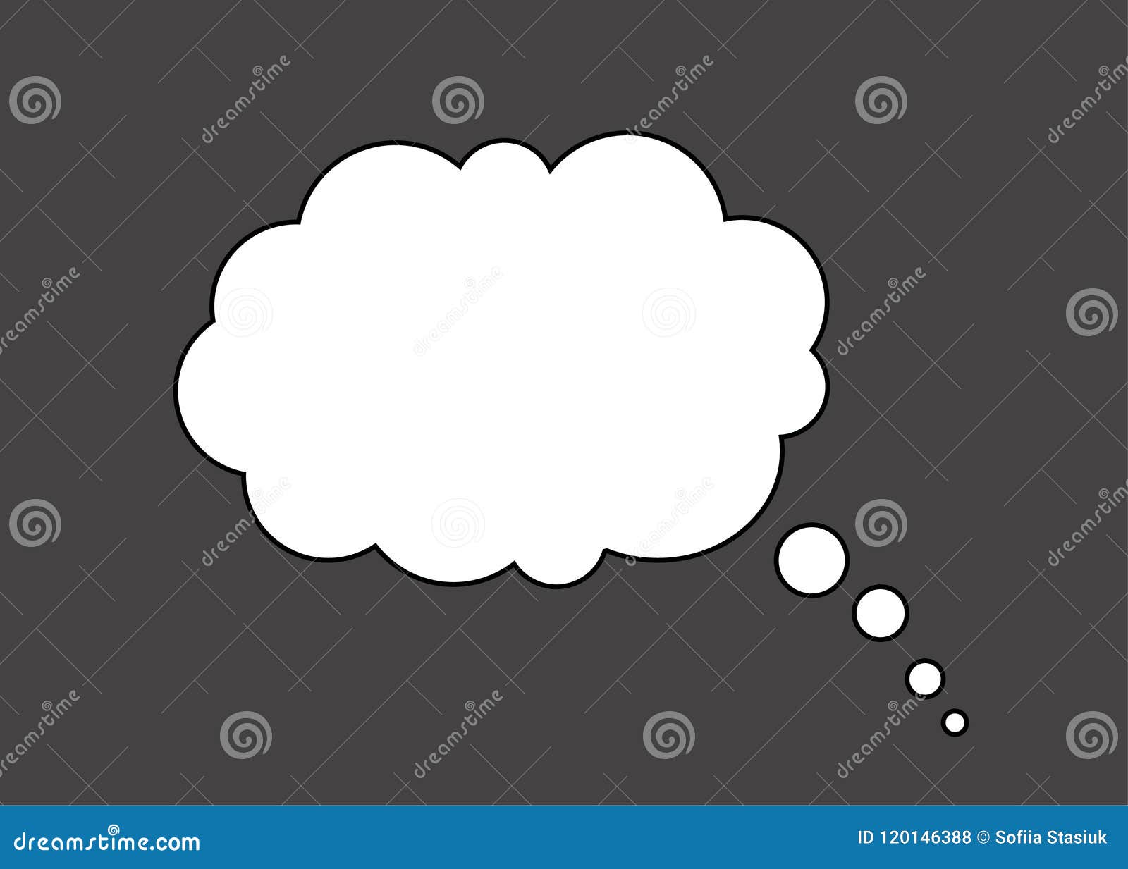 Dialog Box Icon, Chat Cartoon Bubbles. Thinking Cloud Stock Vector ...