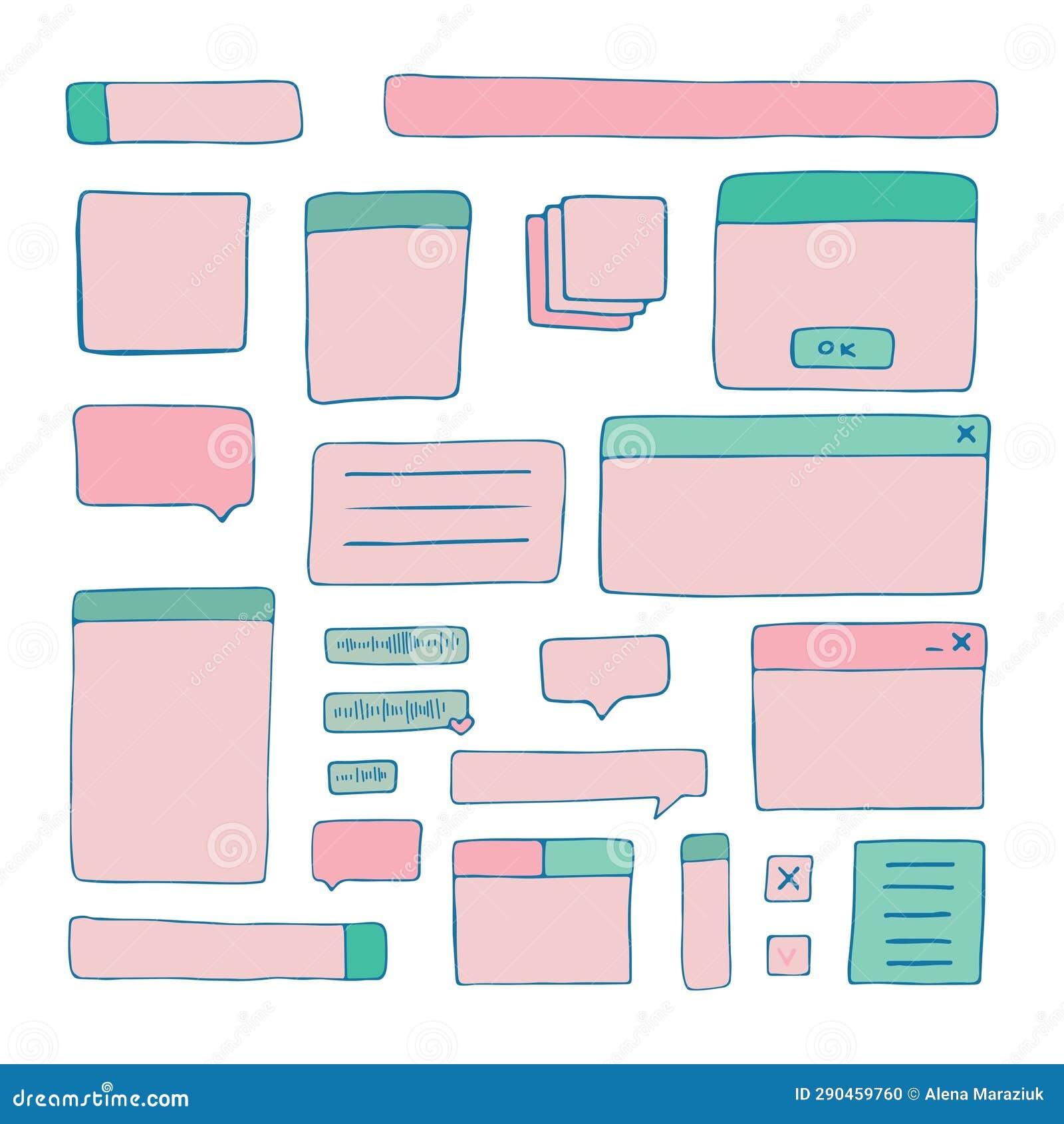 Dialog Boxes Old. Retro Pc Elements, User Interface, Operating System ...