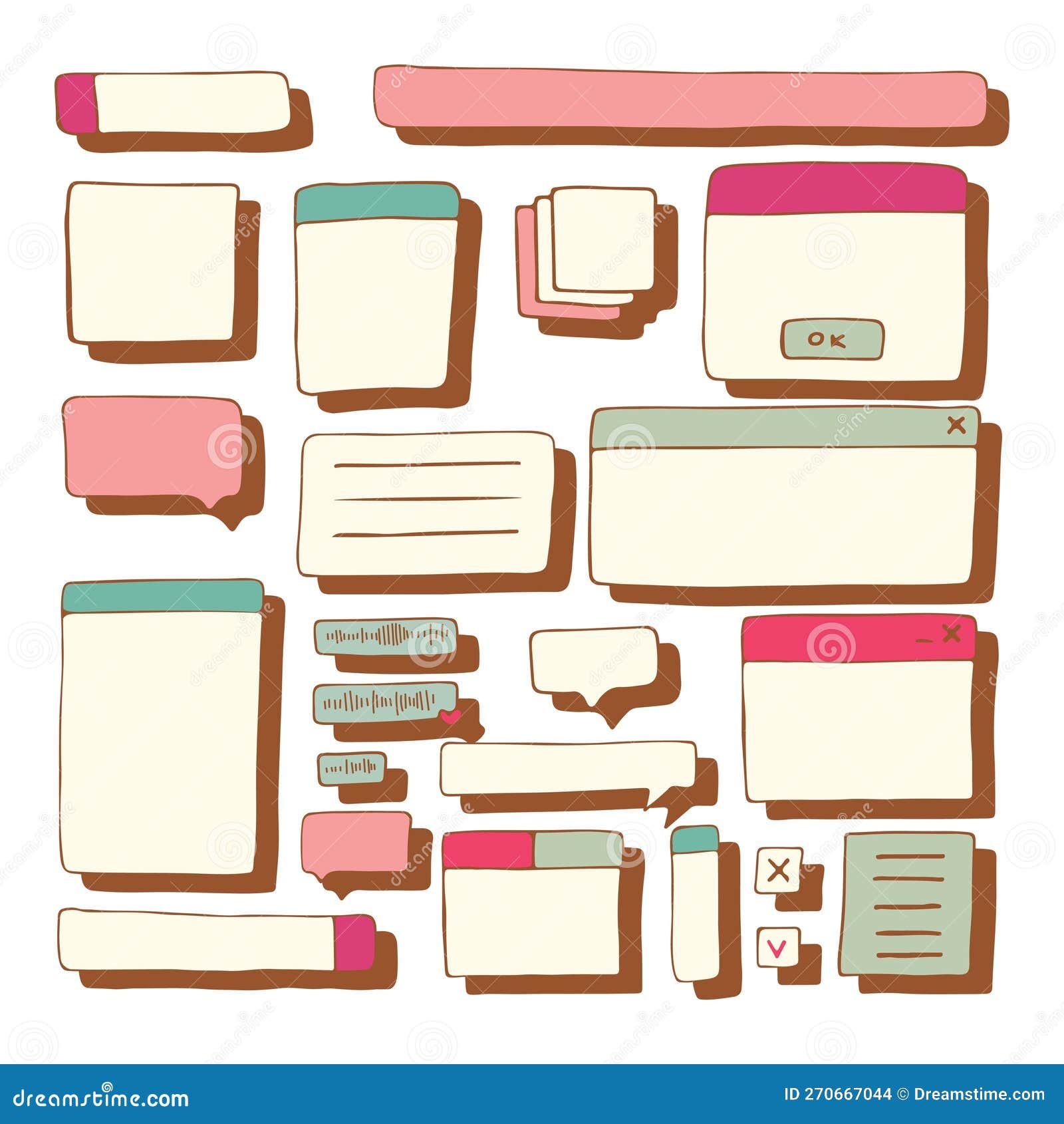 Dialog Boxes Old. Retro Pc Elements, User Interface, Operating System ...