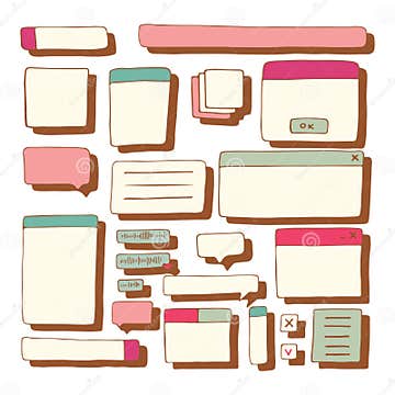 Dialog Boxes Old. Retro Pc Elements, User Interface, Operating System ...