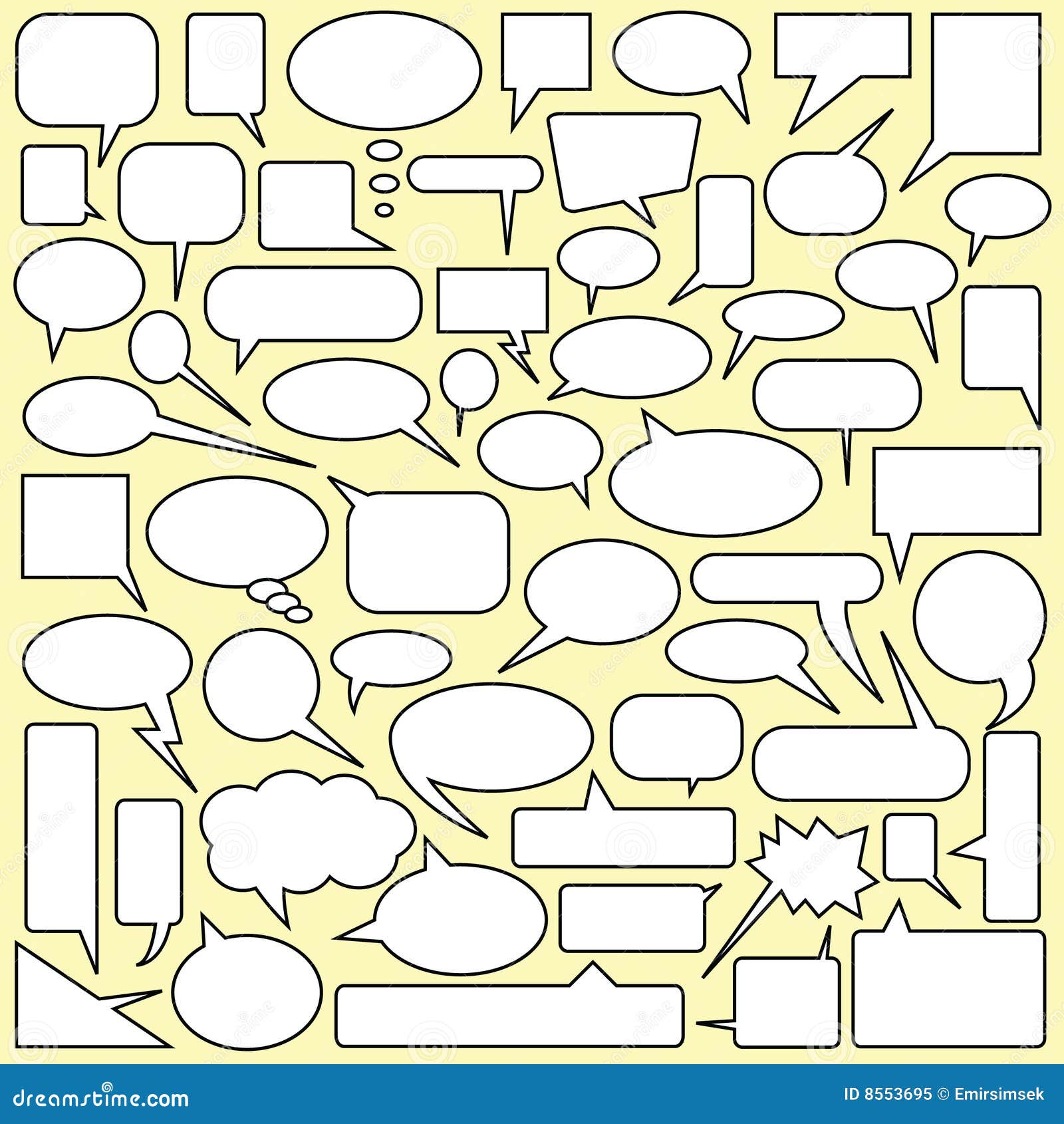 Dialog bubbles stock vector. Illustration of chatter, conception - 8553695