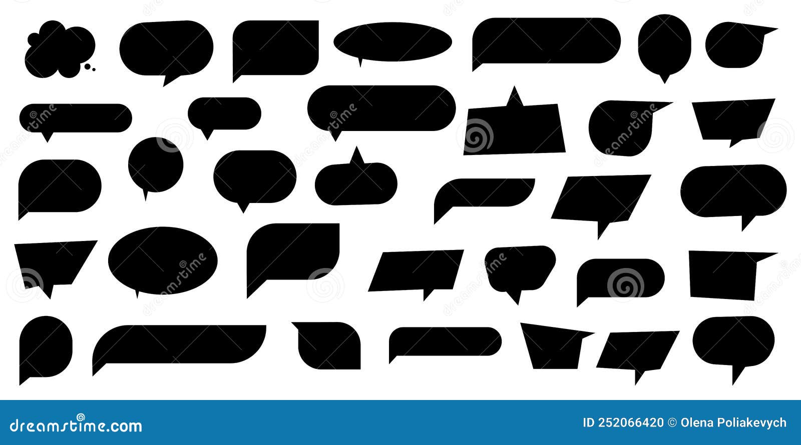 Dialog, Chat Speech Bubble. Text Box. Vector Illustration. Stock Image ...