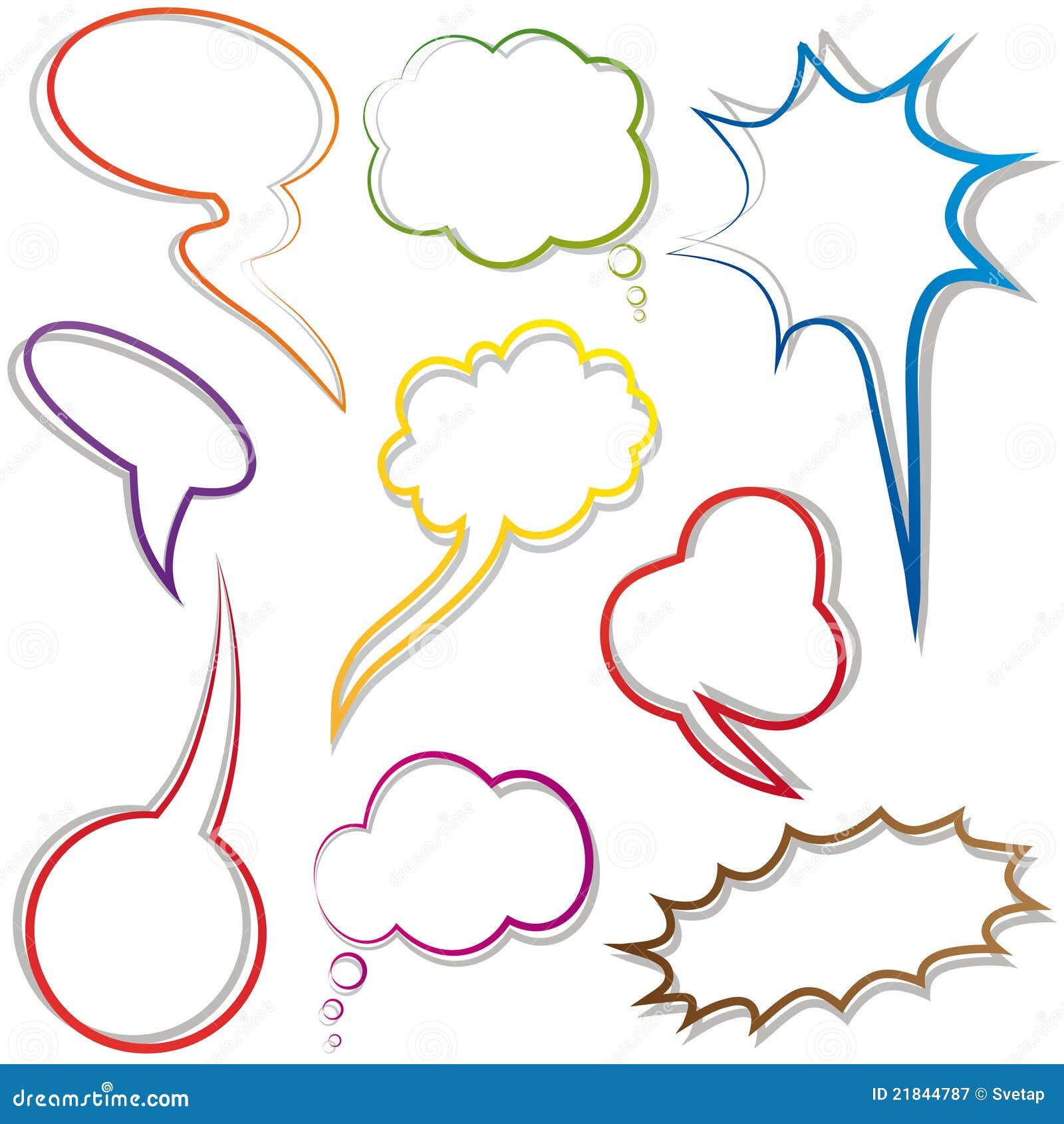 Dialog cloud stock vector. Illustration of expression - 21844787