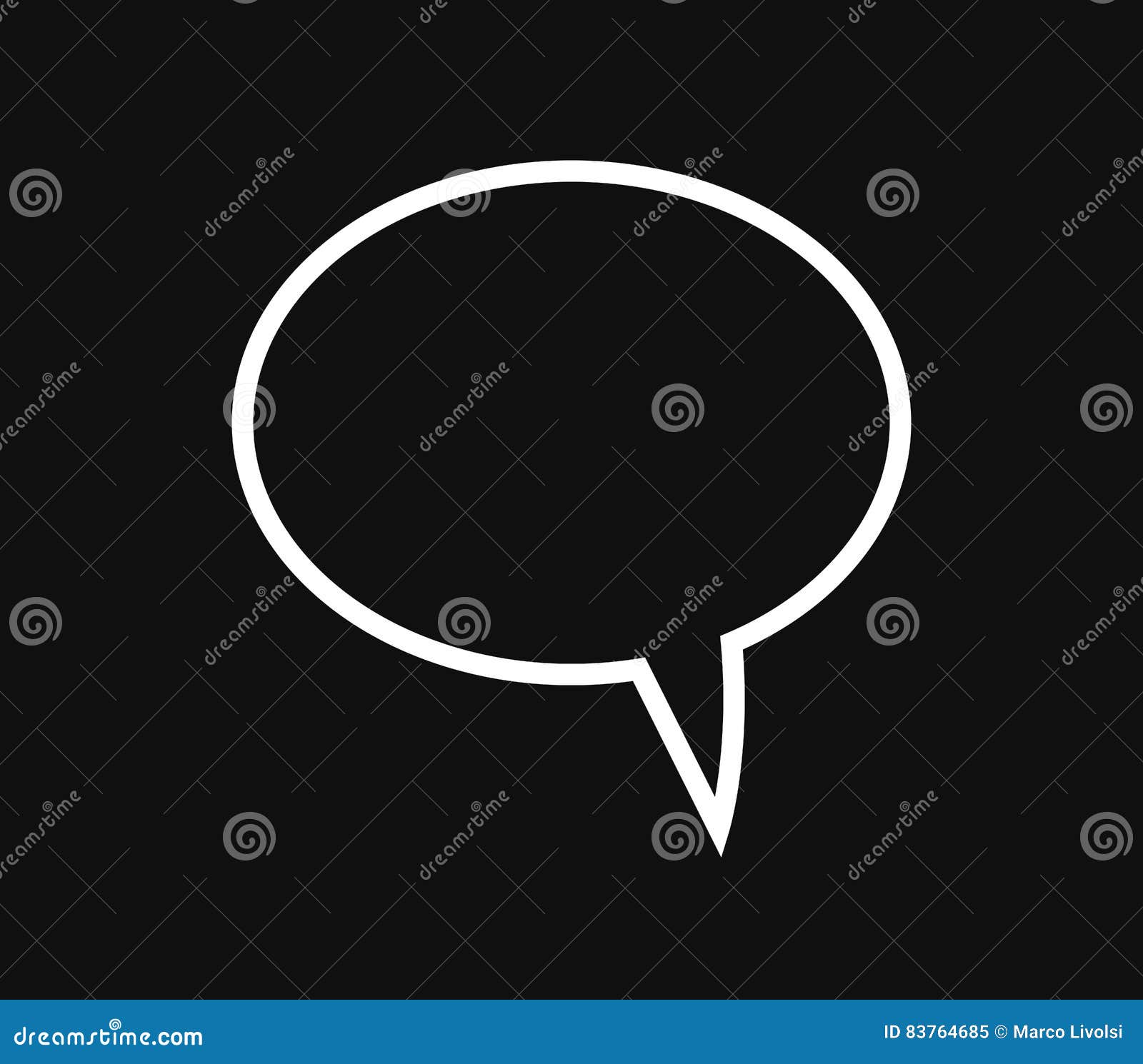 Dialog Cloud Icon Illustrated Stock Illustration - Illustration of ...