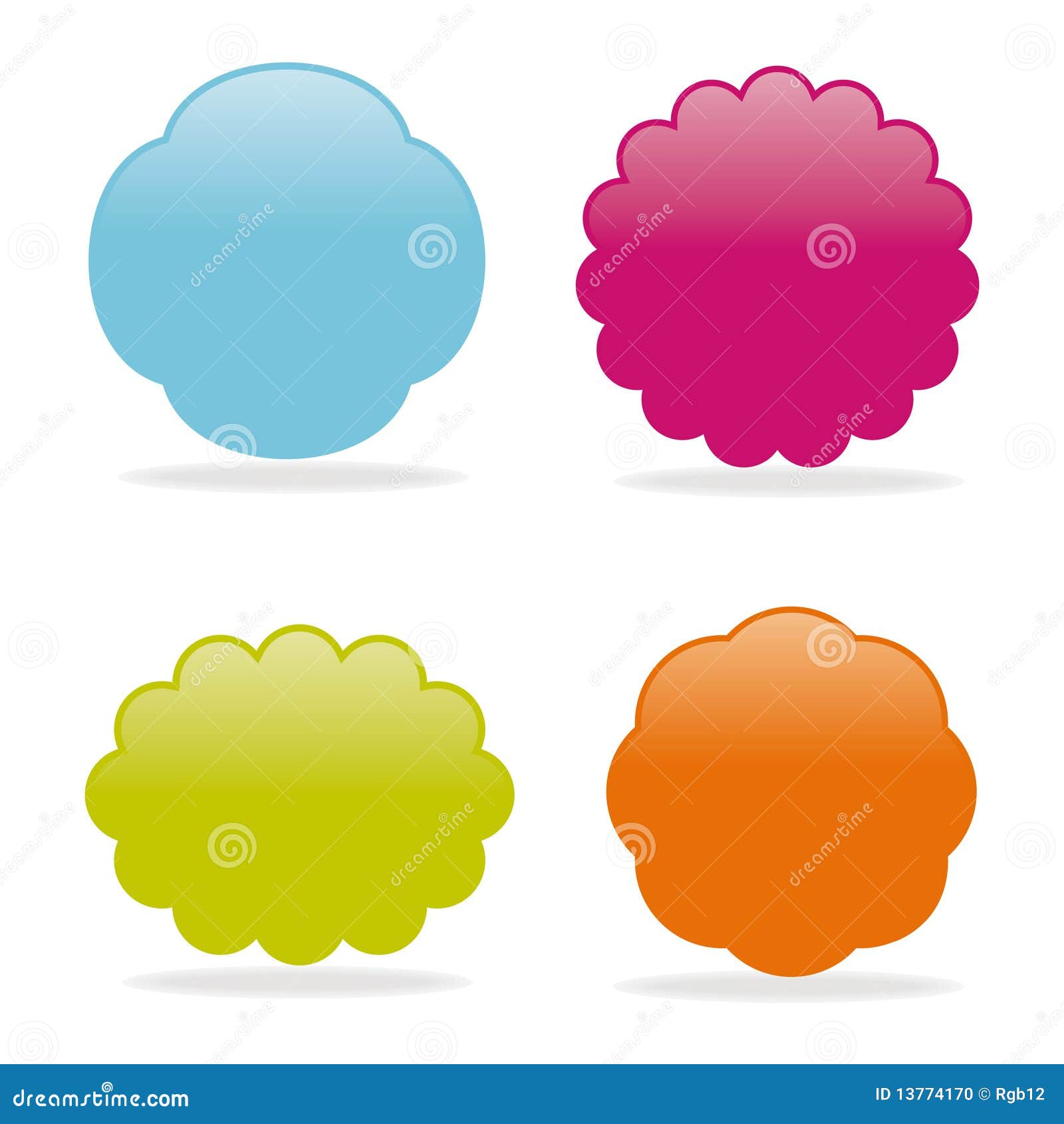 Dialog Clouds. Illustration Stock Vector - Illustration of custom ...