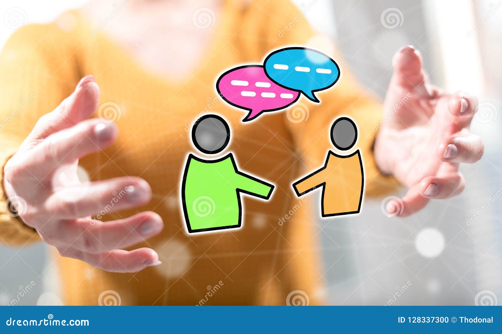 Concept of dialog stock photo. Image of conversation - 128337300