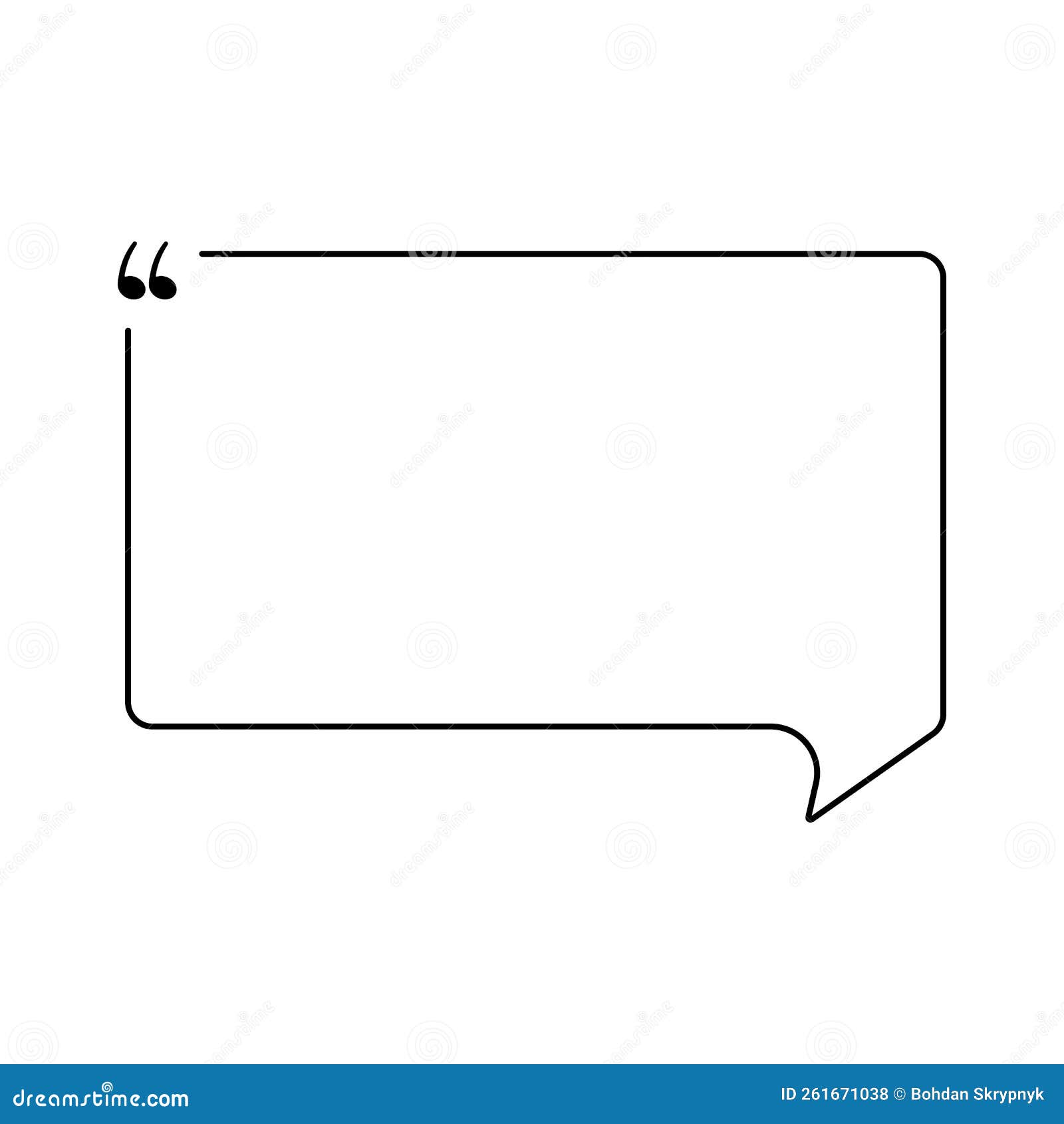 Dialog Frames with Quotation Marks Set Stock Vector - Illustration of ...