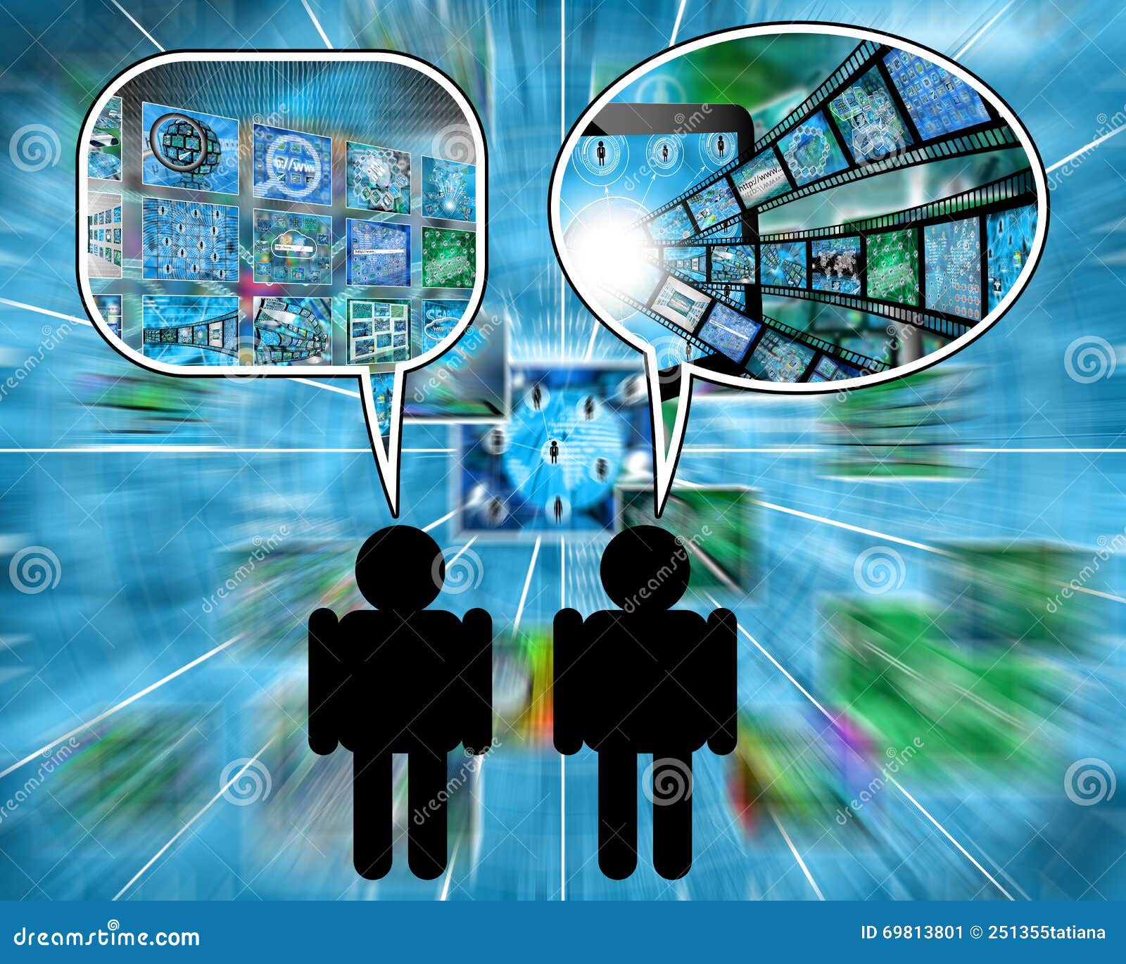 Dialog stock illustration. Illustration of online, chat - 69813801